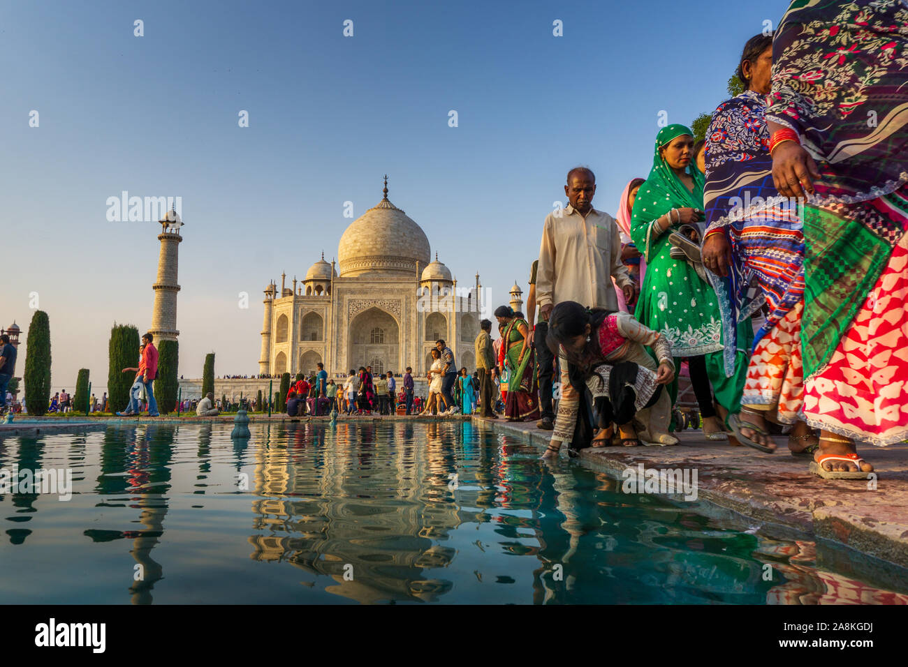 Taj Mahal, a mausoleum of white marble in Agra, India Stock Photo - Alamy