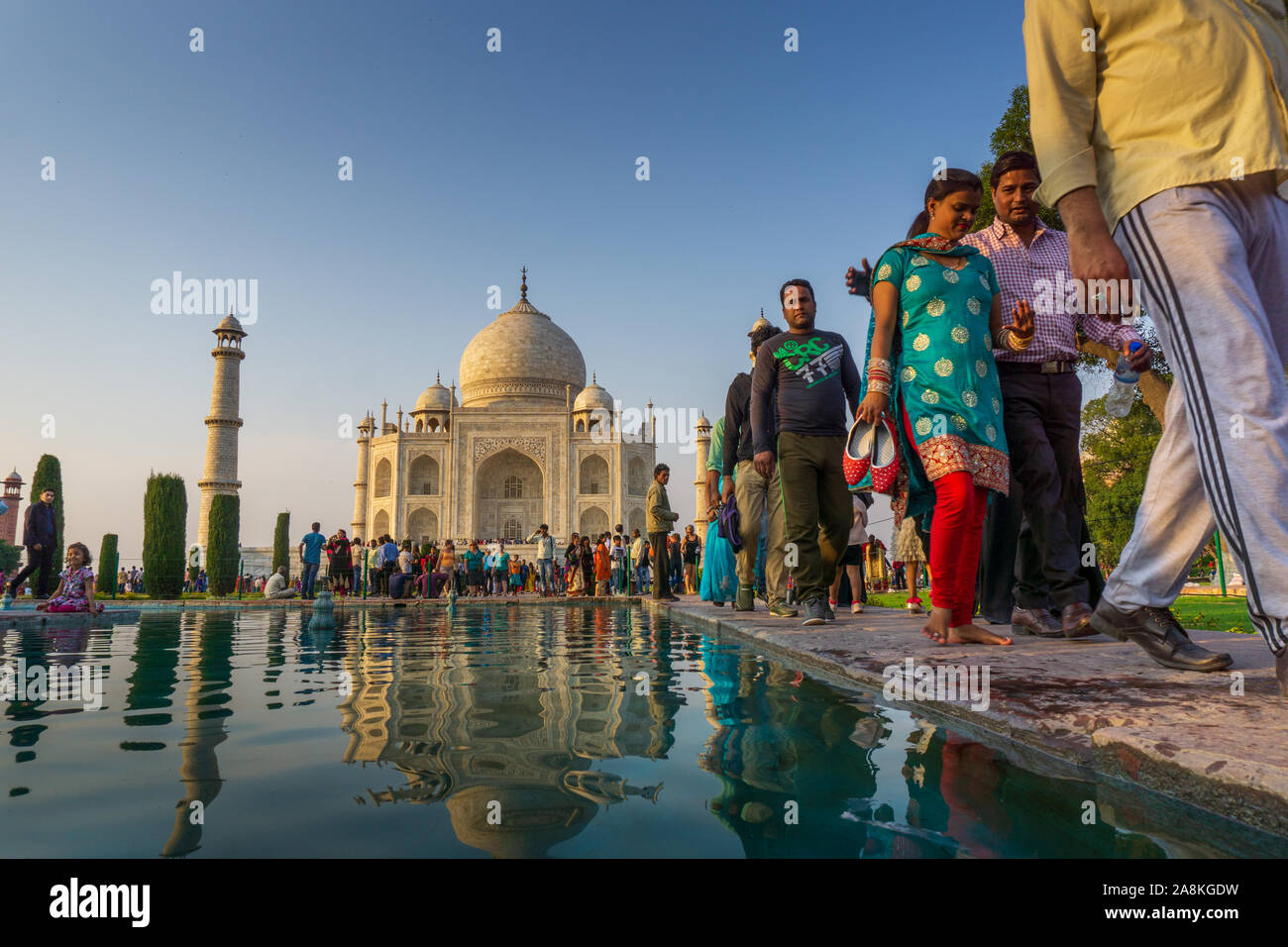 Taj Mahal, a mausoleum of white marble in Agra, India Stock Photo - Alamy