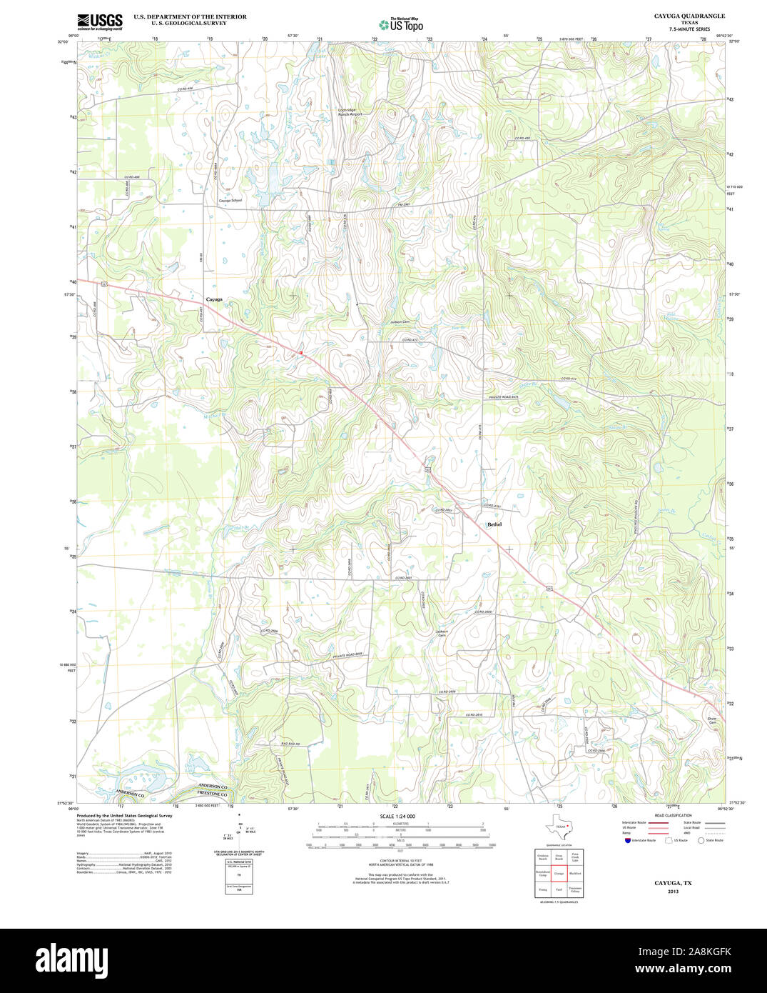 Map of cayuga Cut Out Stock Images & Pictures - Alamy