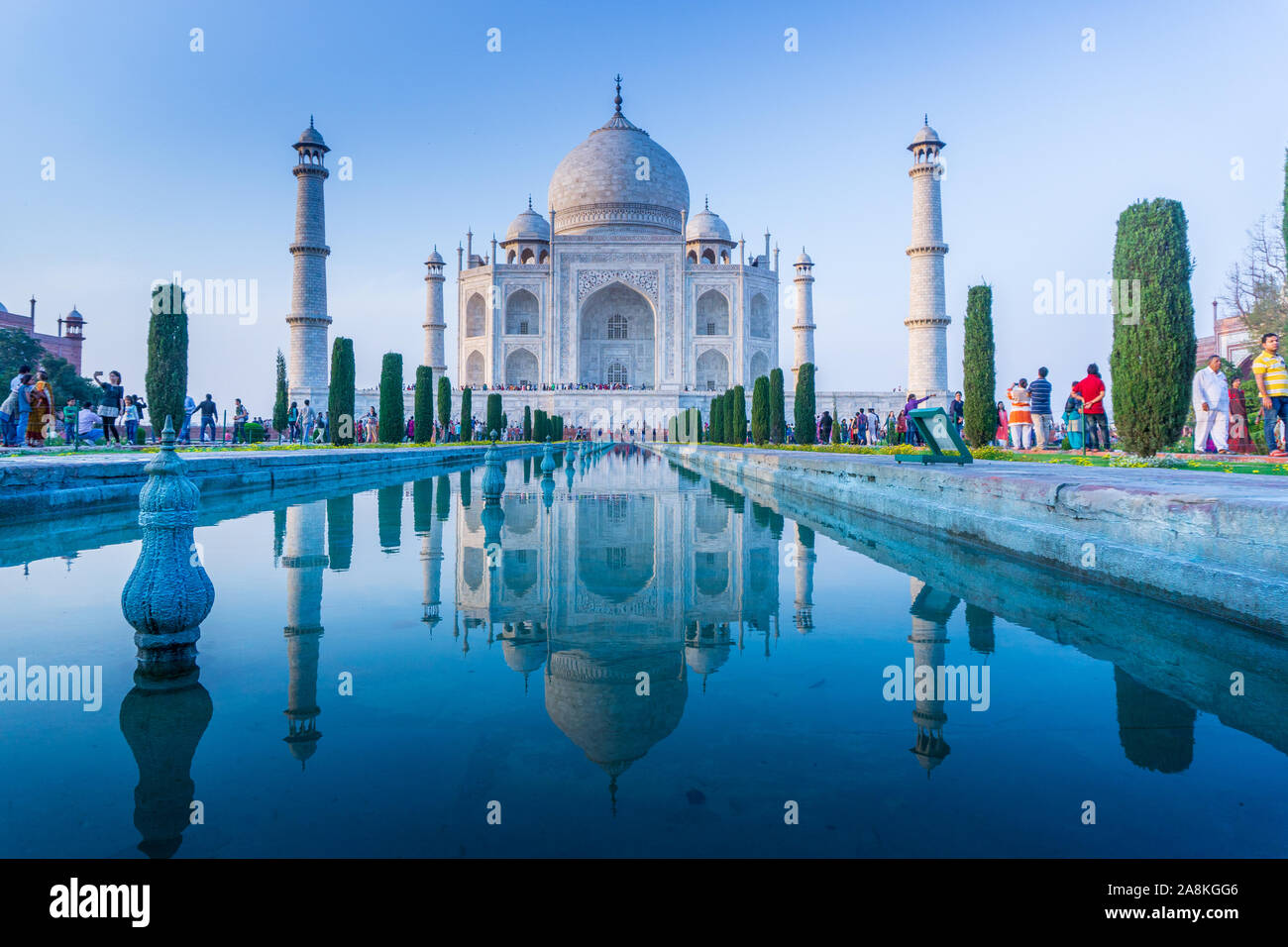 Taj Mahal, a mausoleum of white marble in Agra, India Stock Photo - Alamy
