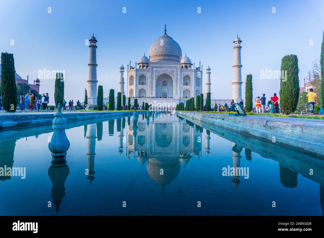 Taj Mahal, a mausoleum of white marble in Agra, India Stock Photo - Alamy