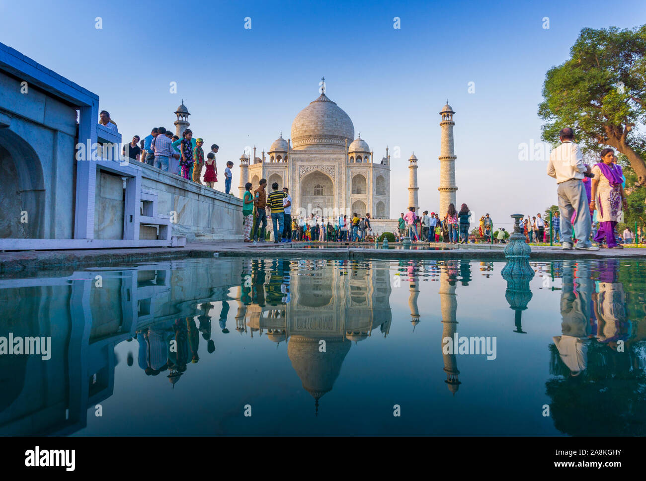 Taj Mahal, a mausoleum of white marble in Agra, India Stock Photo - Alamy