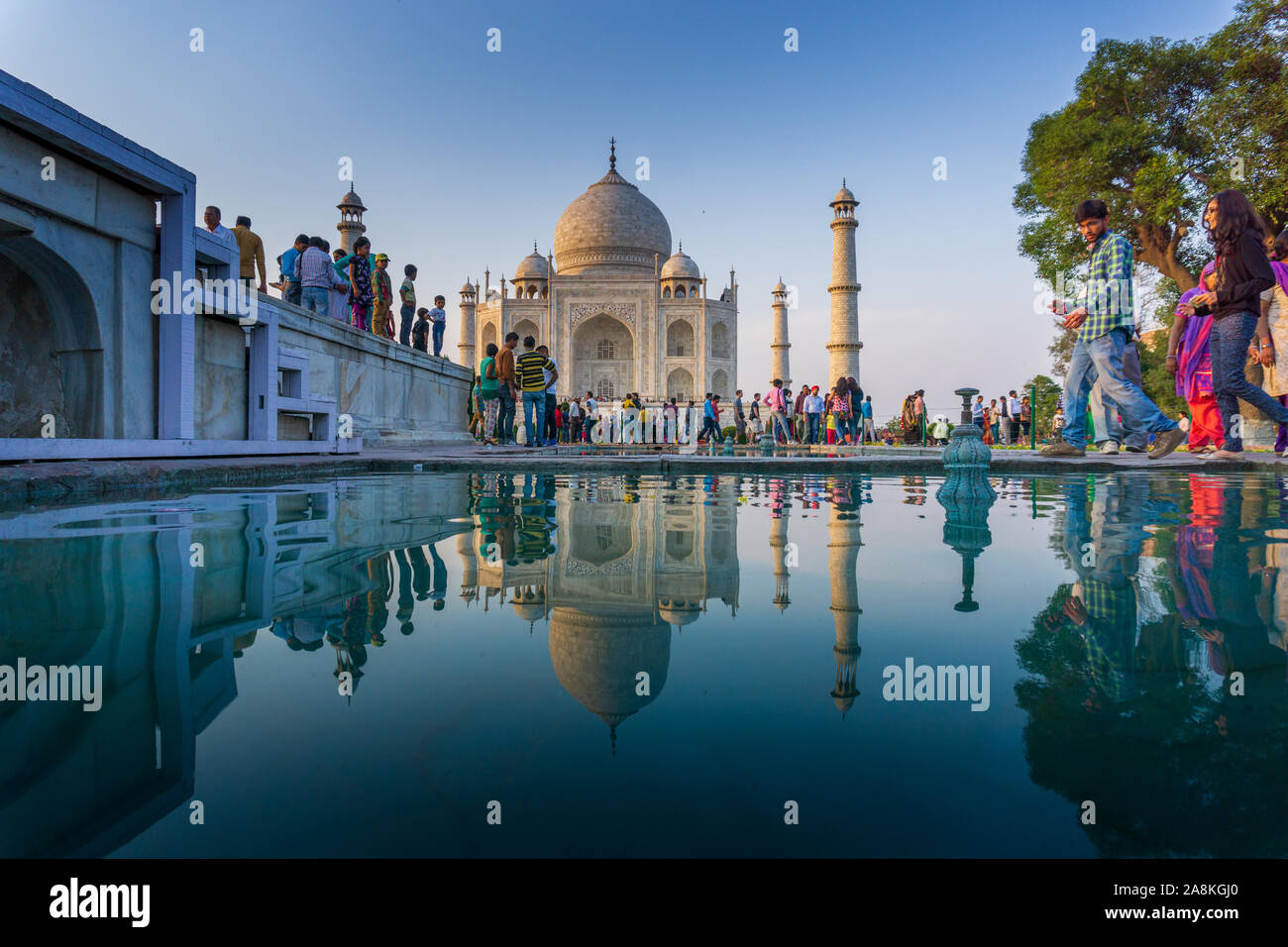 Taj Mahal, a mausoleum of white marble in Agra, India Stock Photo - Alamy