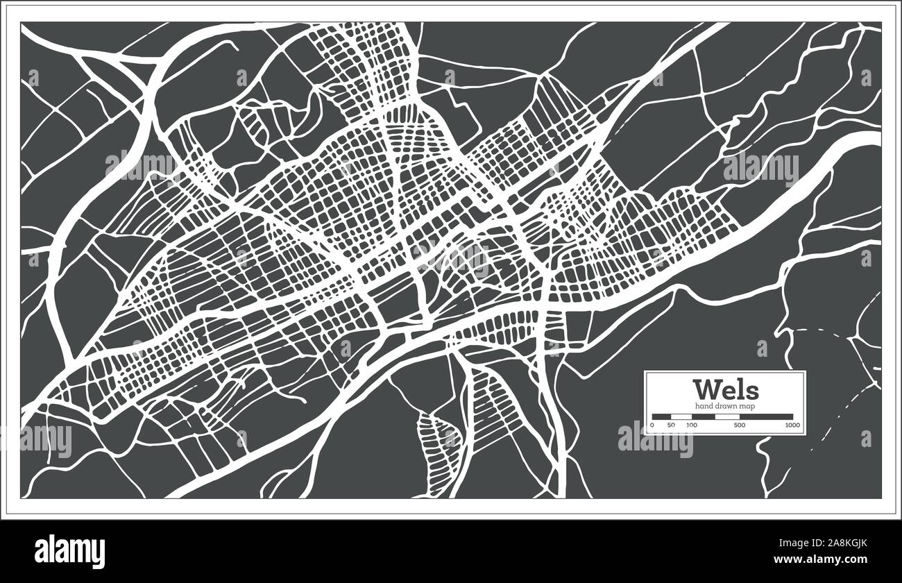 Wels street map hi-res stock photography and images - Alamy