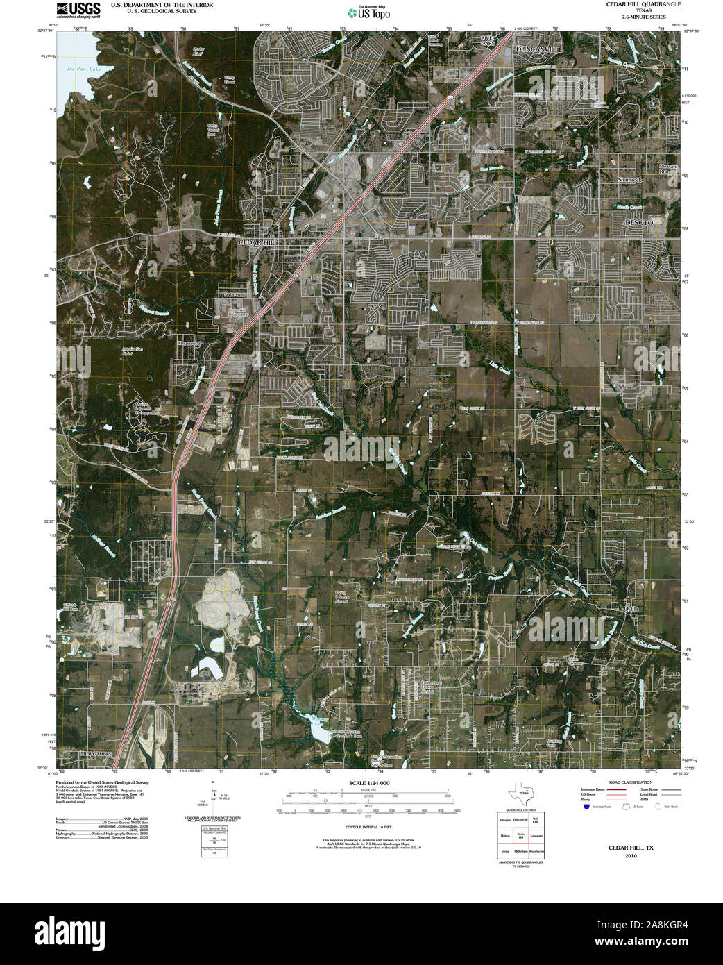 Cedar hill map hi-res stock photography and images - Alamy