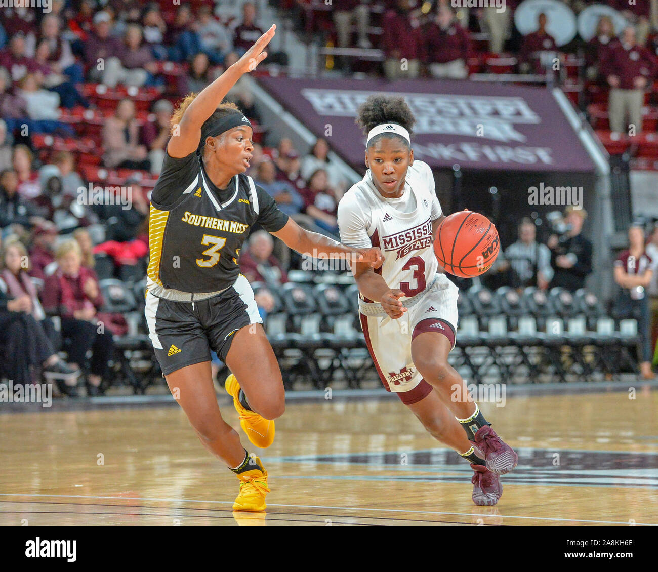 Starkville, MS, USA. 09th Nov, 2019. Mississippi State guard, Aliyah ...