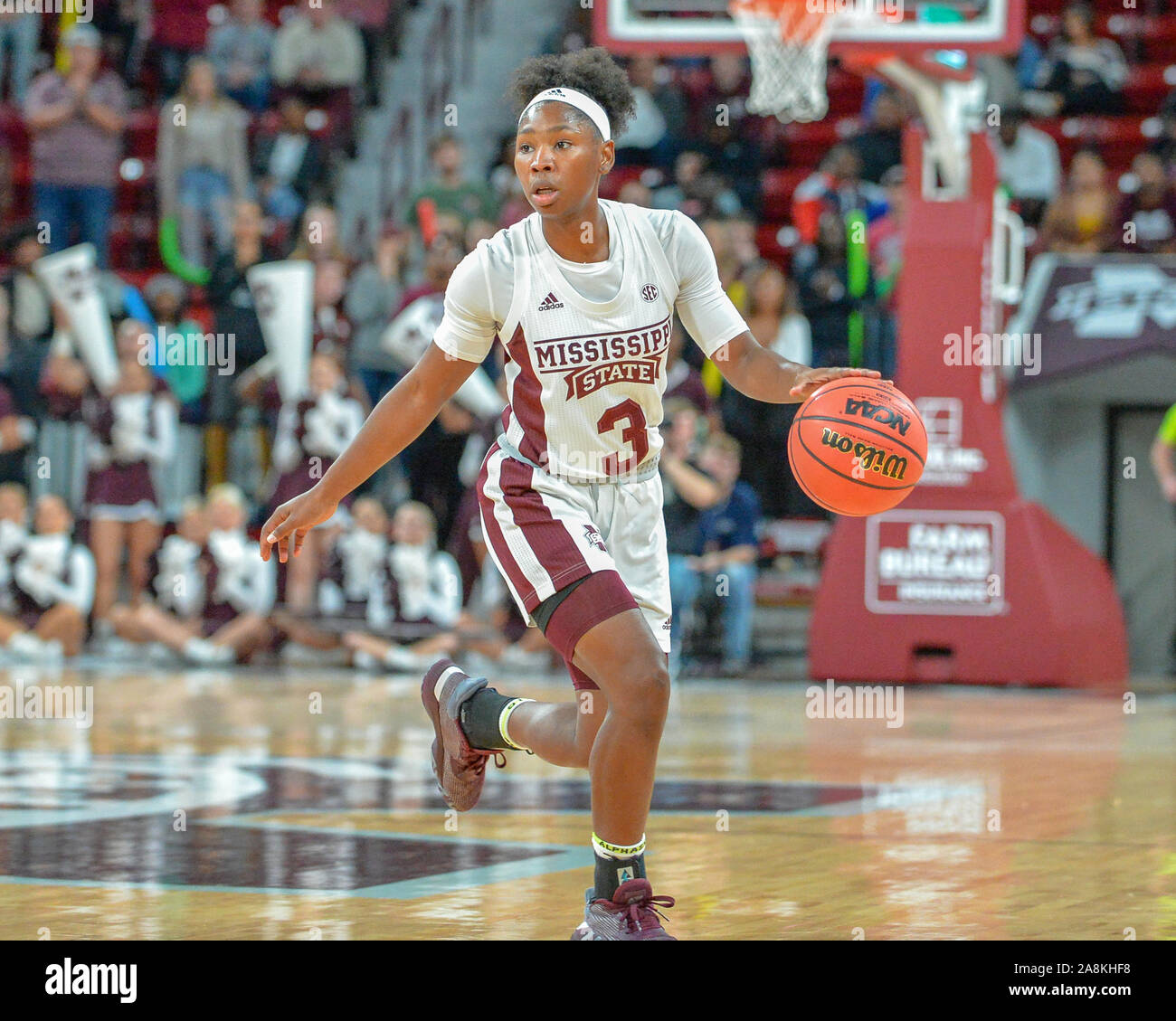 Starkville, MS, USA. 09th Nov, 2019. Mississippi State guard, Aliyah ...