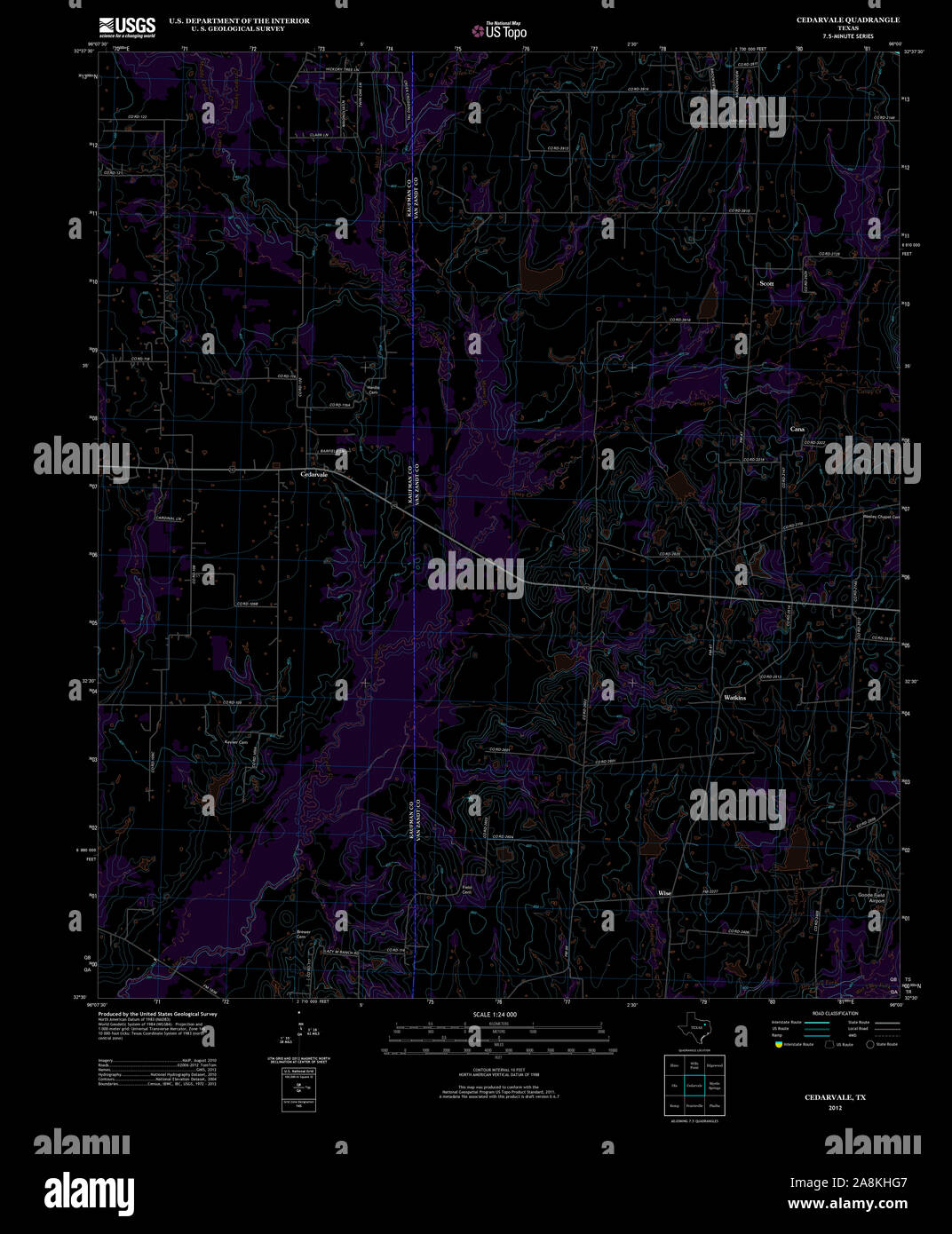 Map of cedarvale hi-res stock photography and images - Alamy