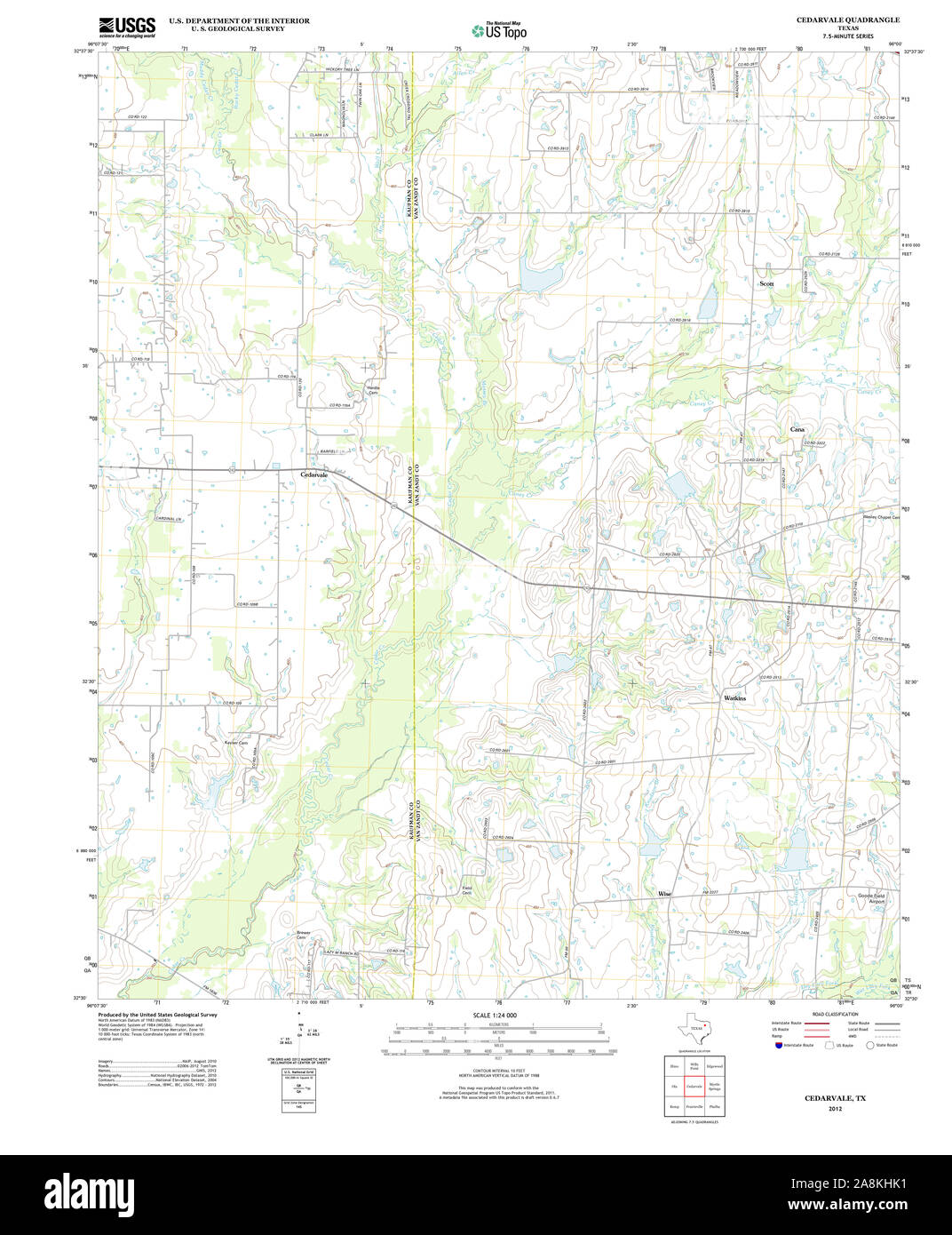 Cedarvale map hi-res stock photography and images - Alamy