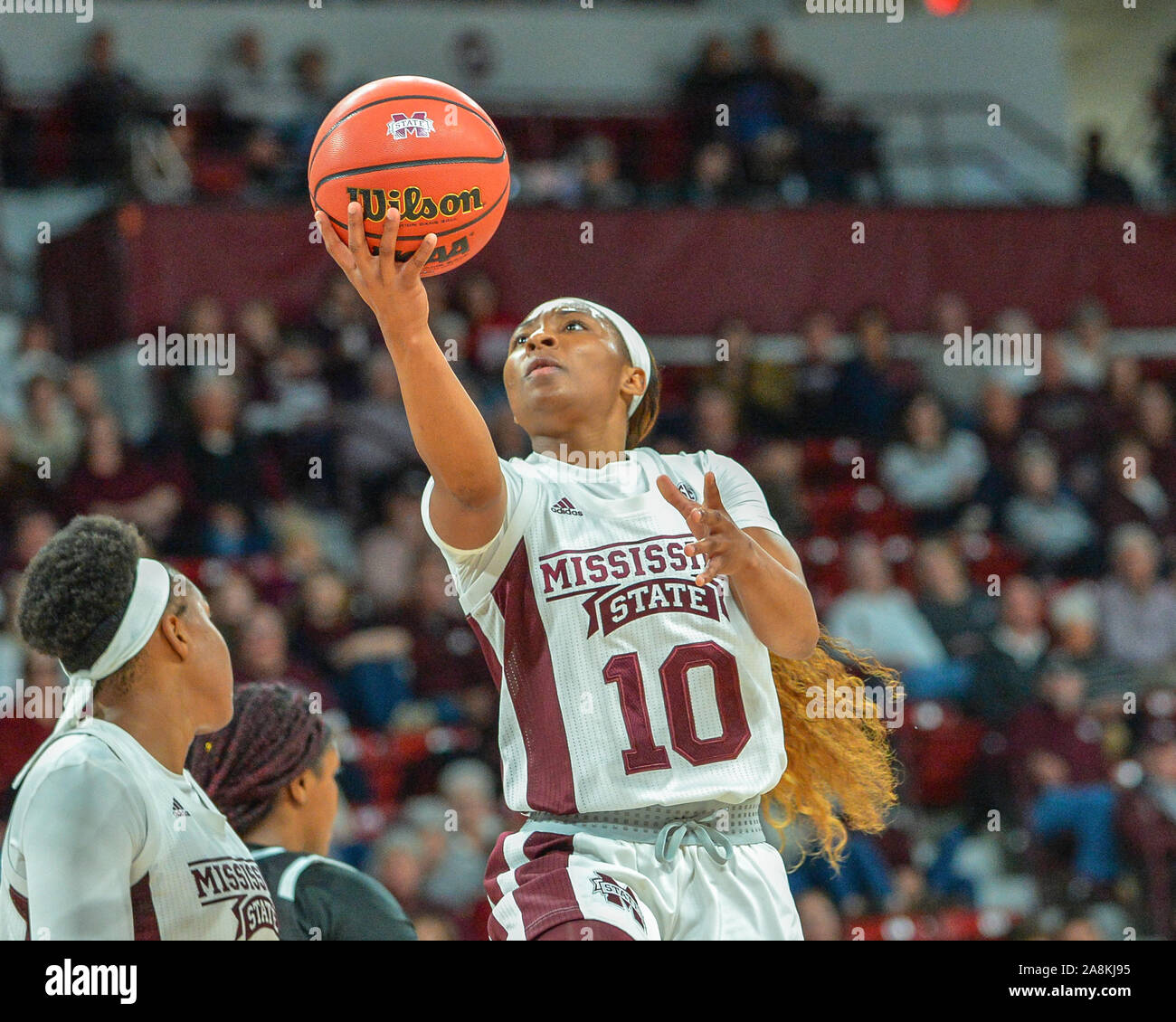 Starkville, MS, USA. 09th Nov, 2019. Mississippi State guard, JaMya ...