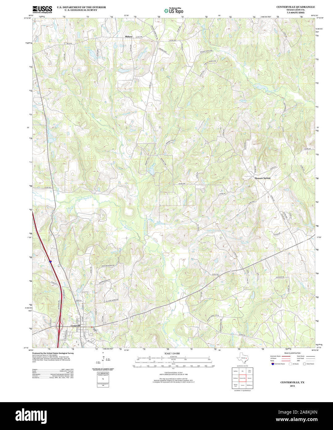 Map of centerville hi-res stock photography and images - Alamy