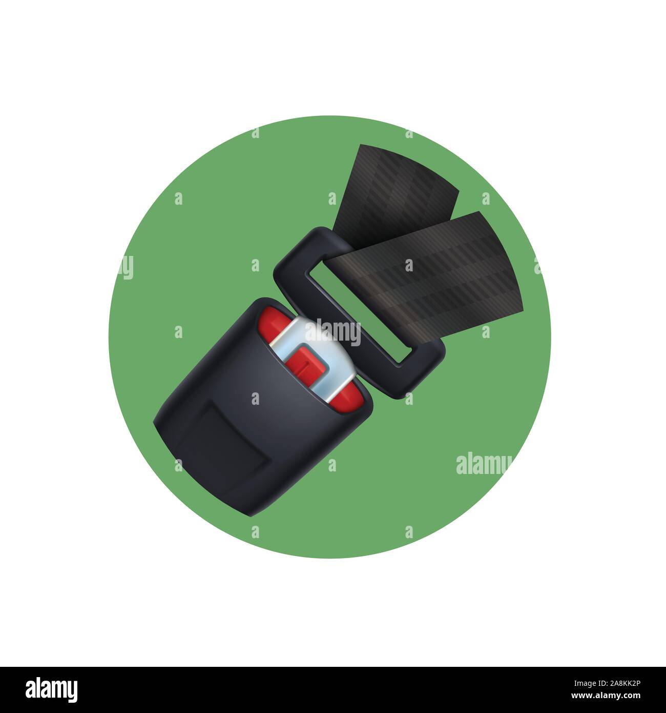 Safety seat belt on Stock Vector Images - Alamy
