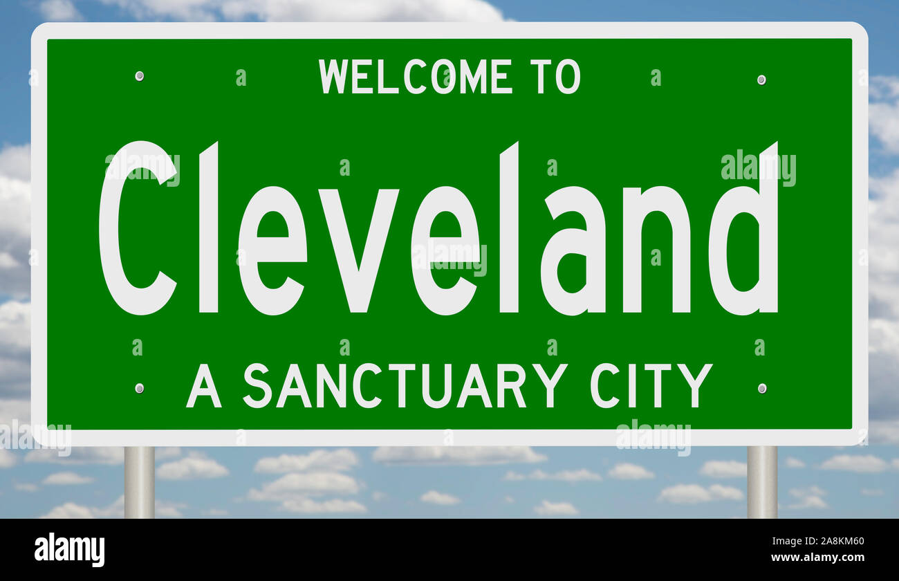 Welcome to cleveland ohio sign hi-res stock photography and images - Alamy