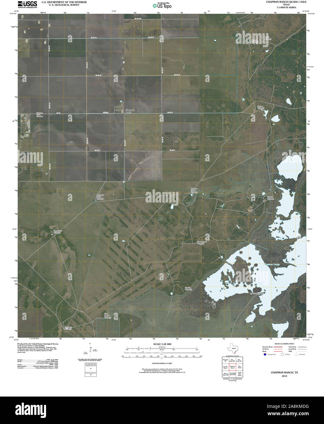 Map of chapman ranch hi-res stock photography and images - Alamy