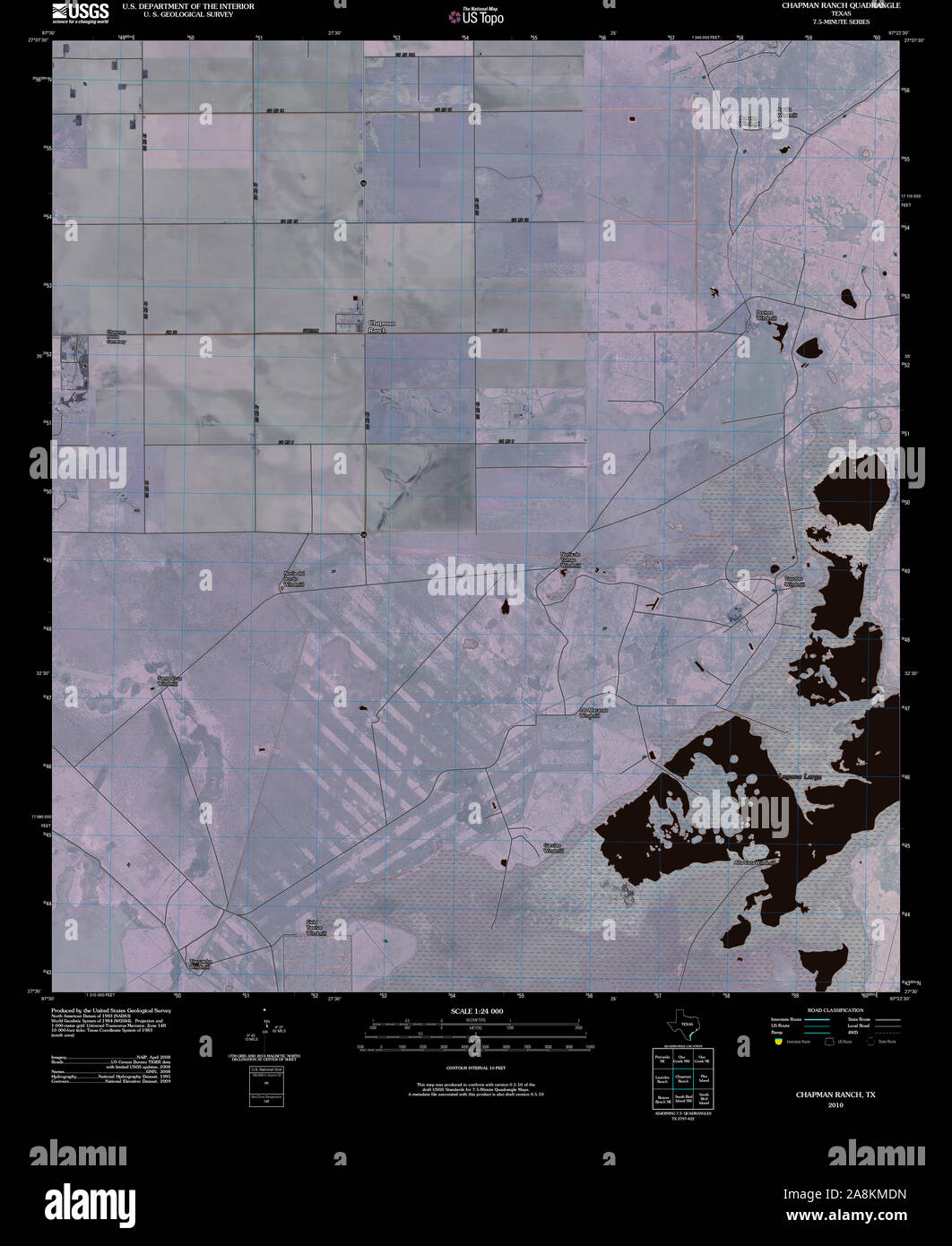 Map of chapman ranch hi-res stock photography and images - Alamy