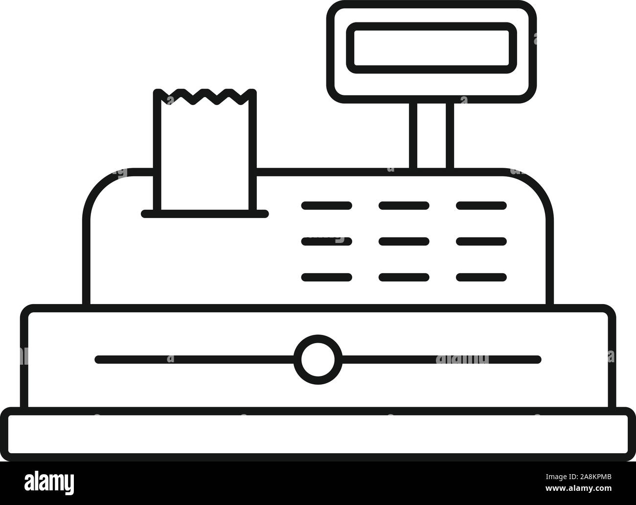 Cashier device icon. Outline cashier device vector icon for web design ...