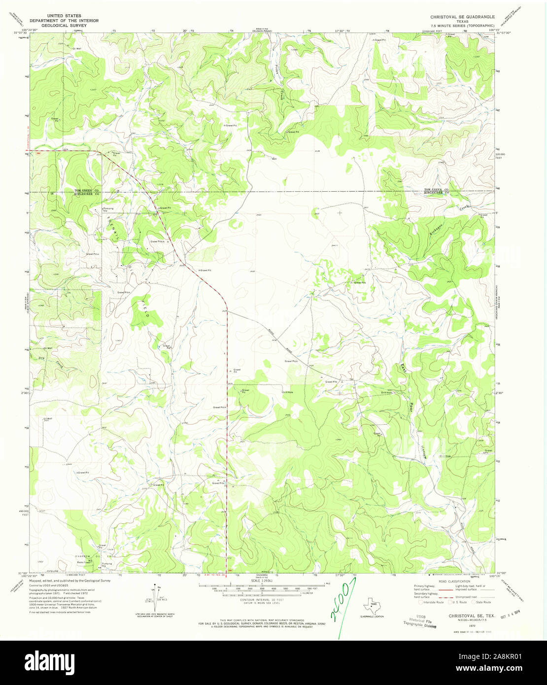 Christoval texas map hi-res stock photography and images - Alamy