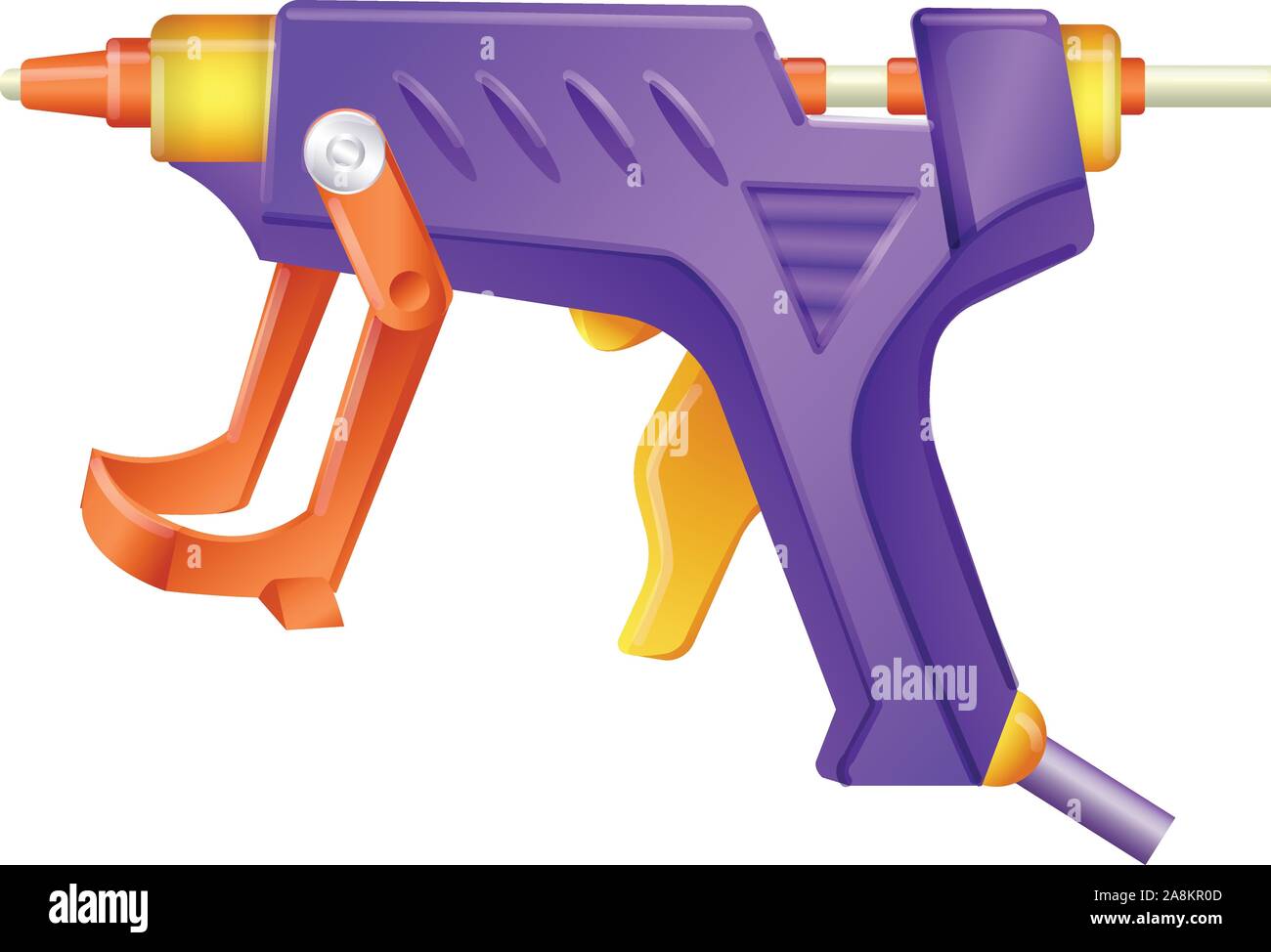 Glue gun icon. Cartoon of glue gun vector icon for web design isolated ...