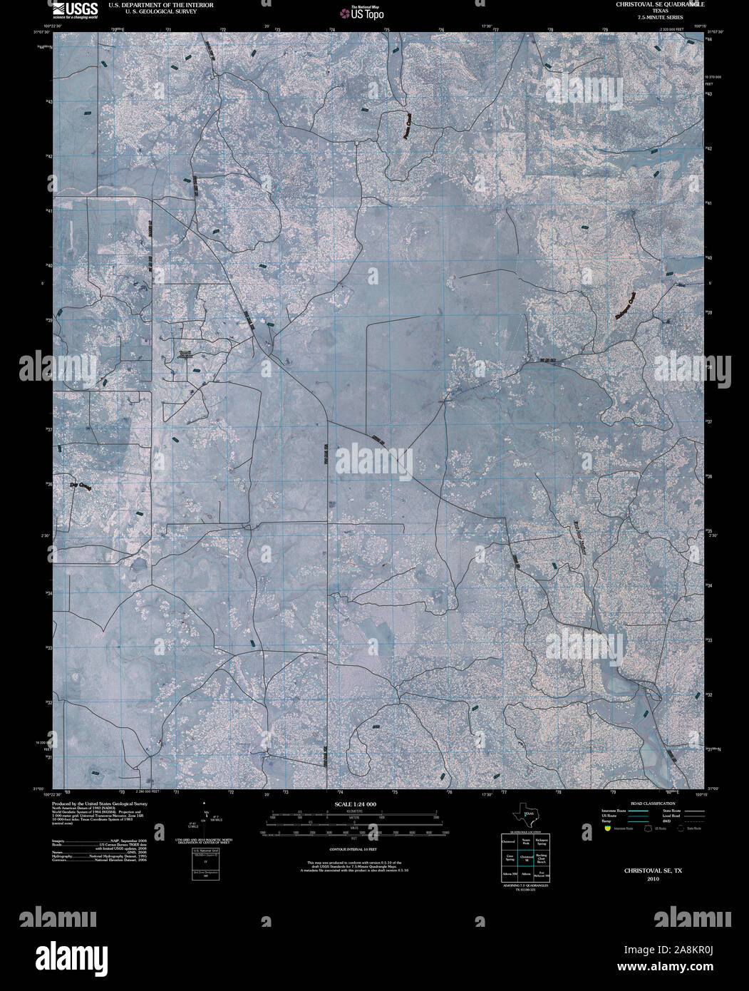 Christoval texas map hi-res stock photography and images - Alamy