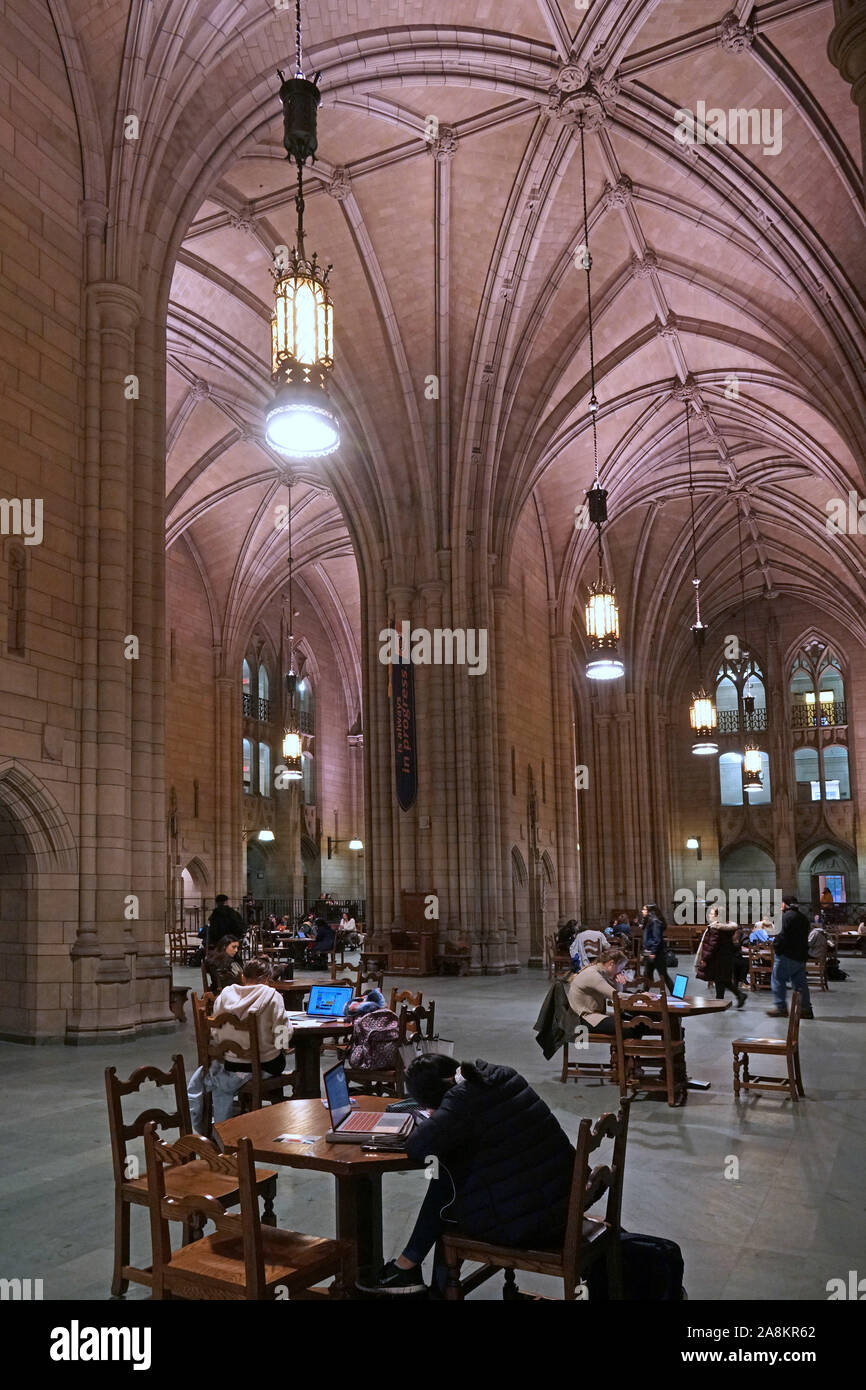 PITTSBURGH - NOVEMBER 2019: The study hall at the University of ...