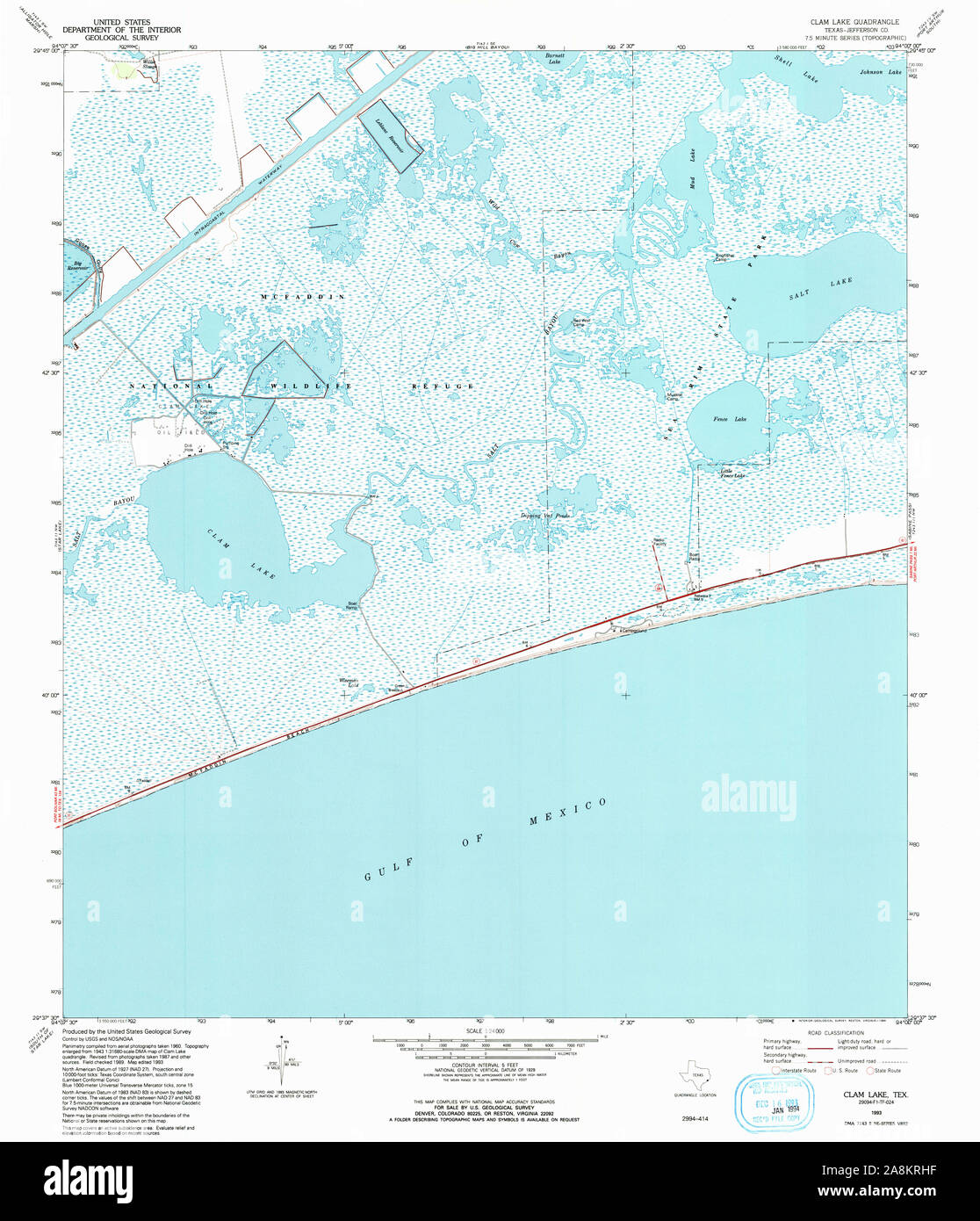Clam lake map hi-res stock photography and images - Alamy