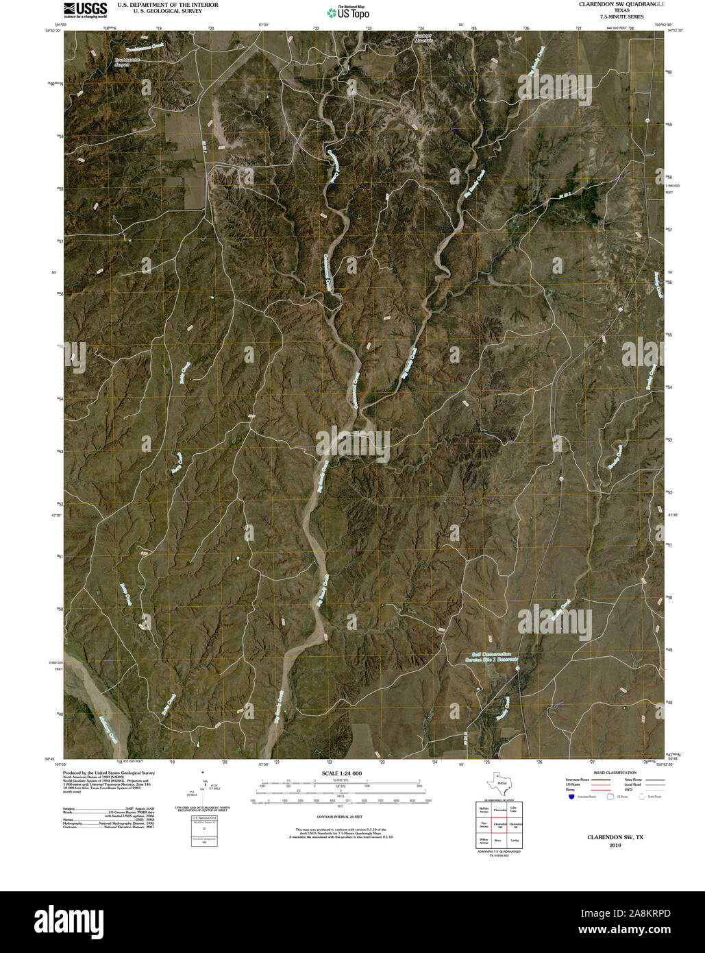 Map of clarendon texas hi-res stock photography and images - Alamy