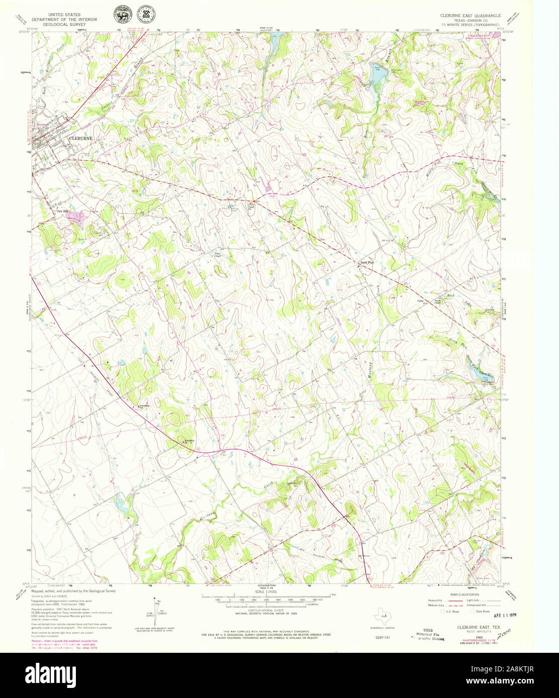 Map of cleburne hi-res stock photography and images - Alamy