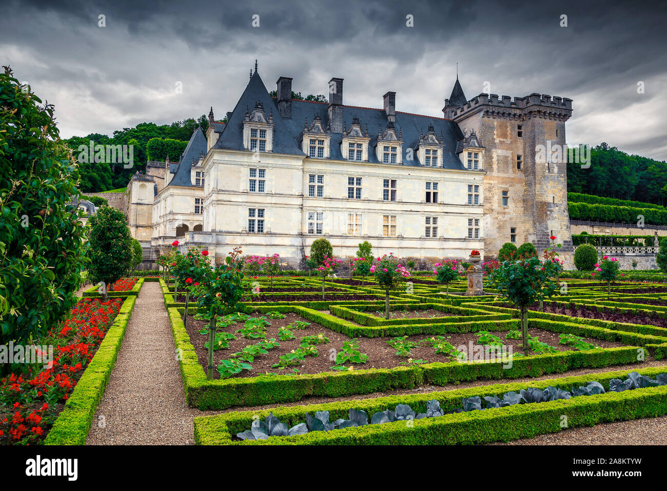 Villandry castle hi-res stock photography and images - Alamy
