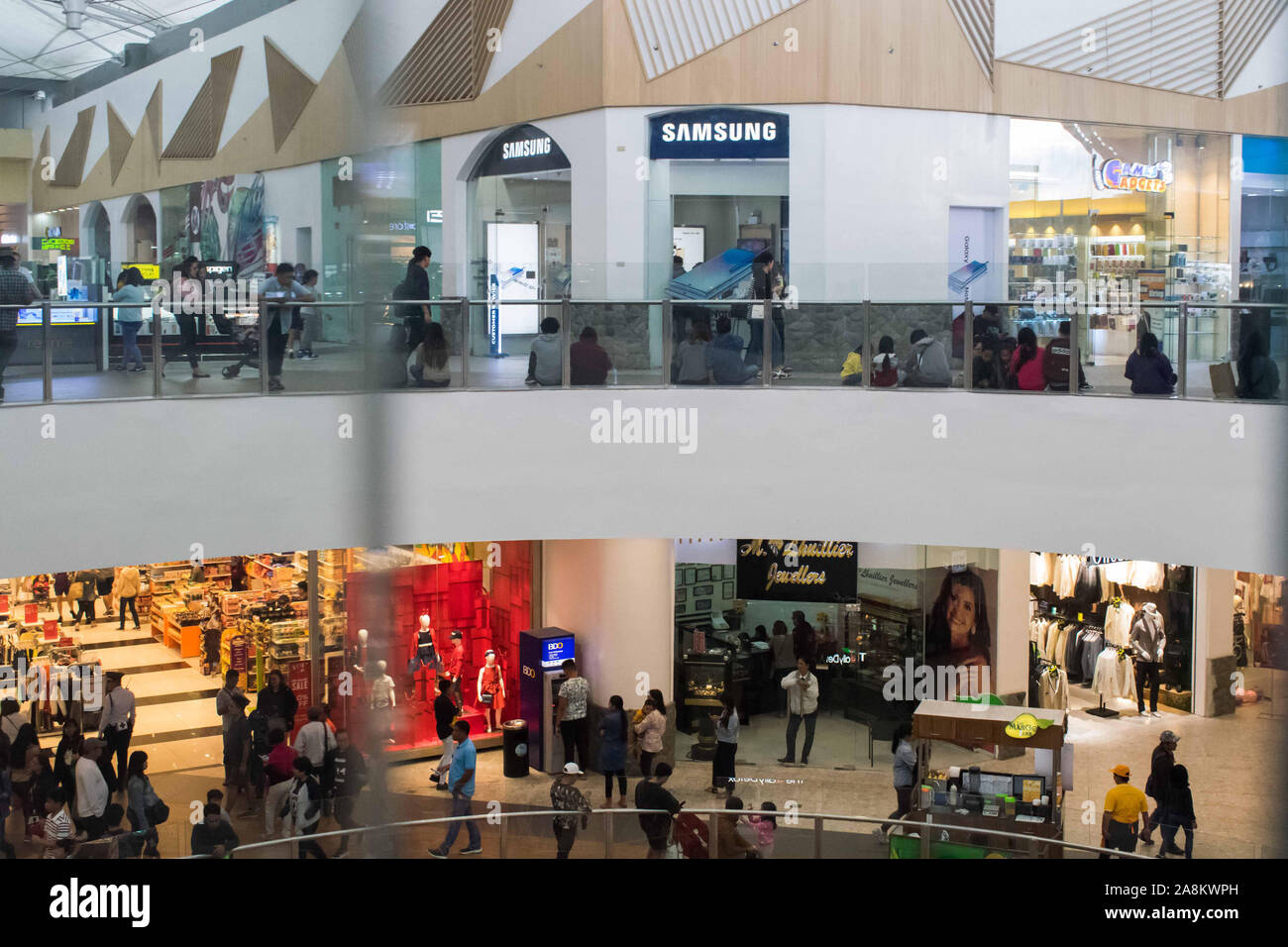 NOV. 2, 2019-BAGUIO CITY PHILIPPINES : SM mall in Baguio City interior ...