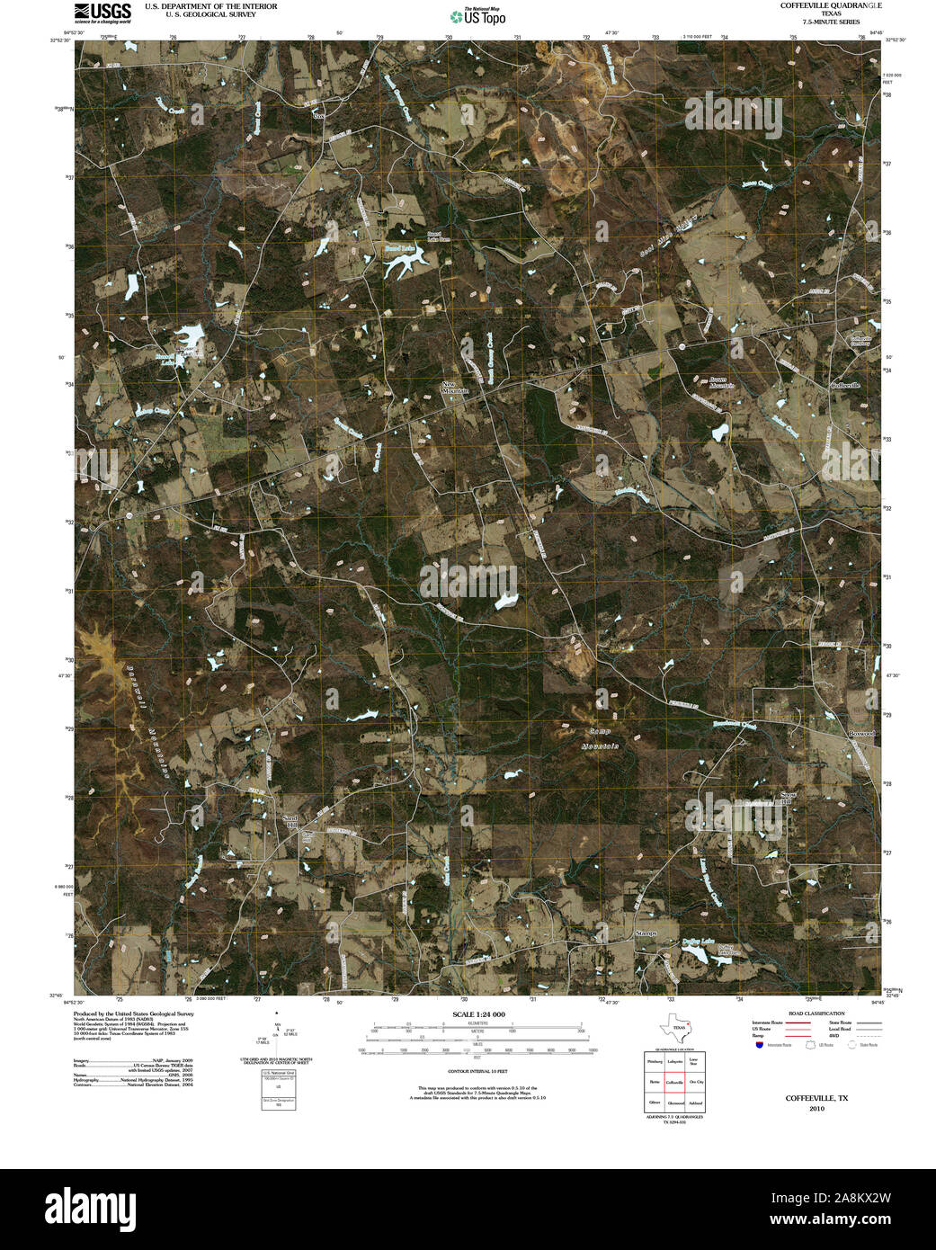 Coffeeville map hi-res stock photography and images - Alamy