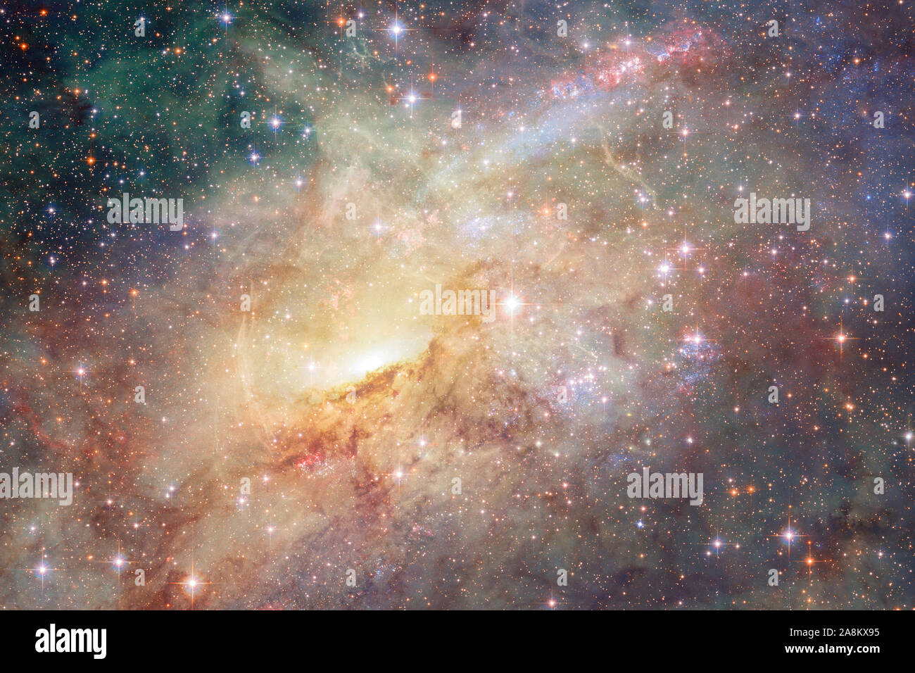 Nebula, starfield, cluster of stars in outer space. Beauty of endless ...