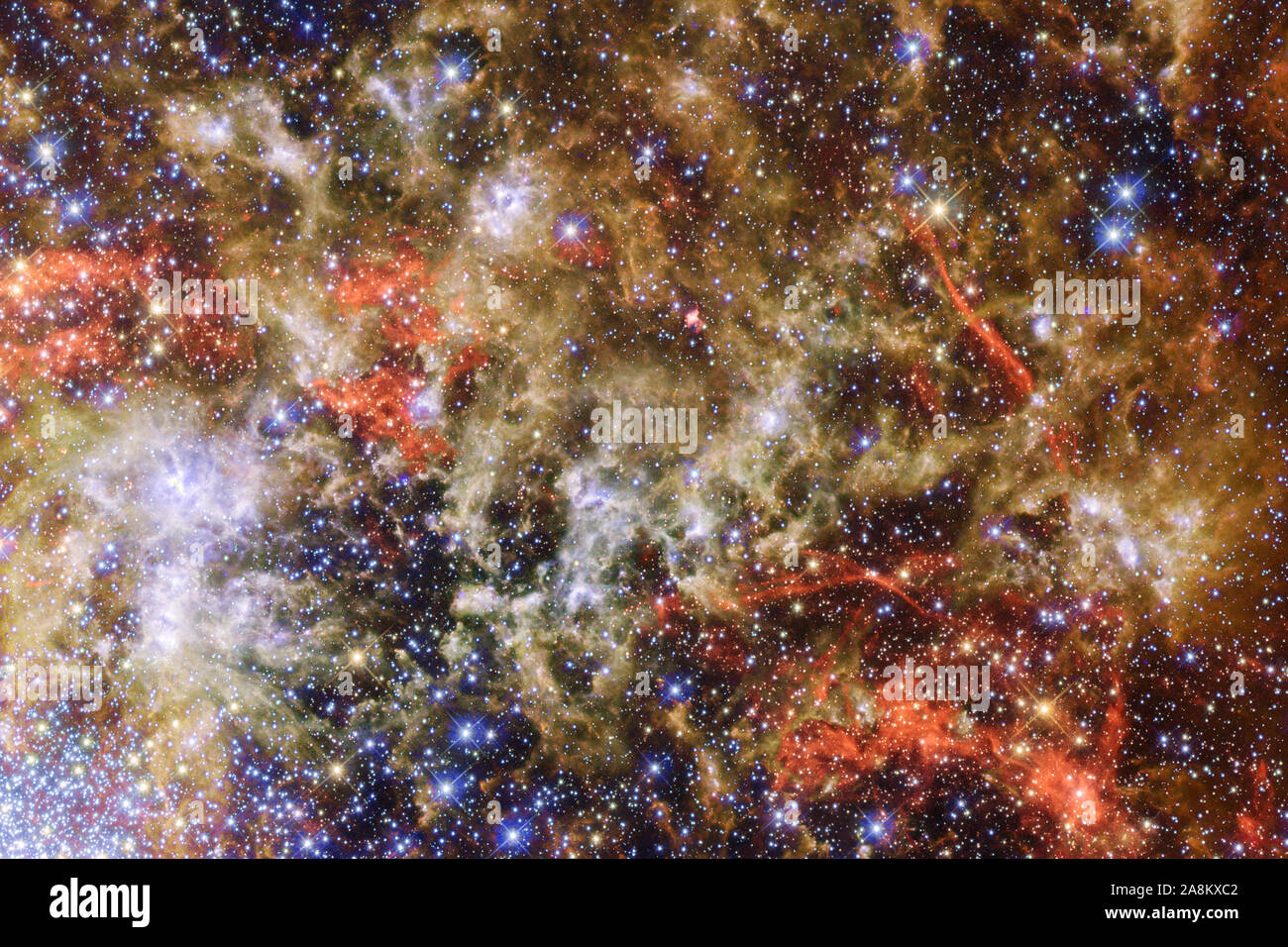 Nebula an interstellar cloud of stars dust. Deep space image. Elements ...