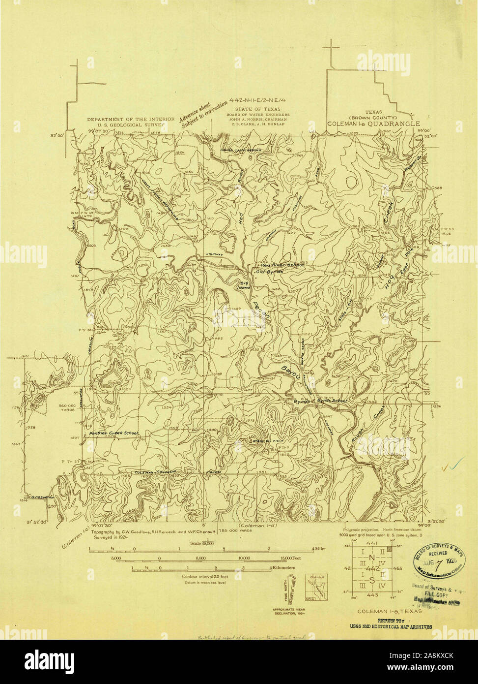 Coleman texas map hi-res stock photography and images - Alamy