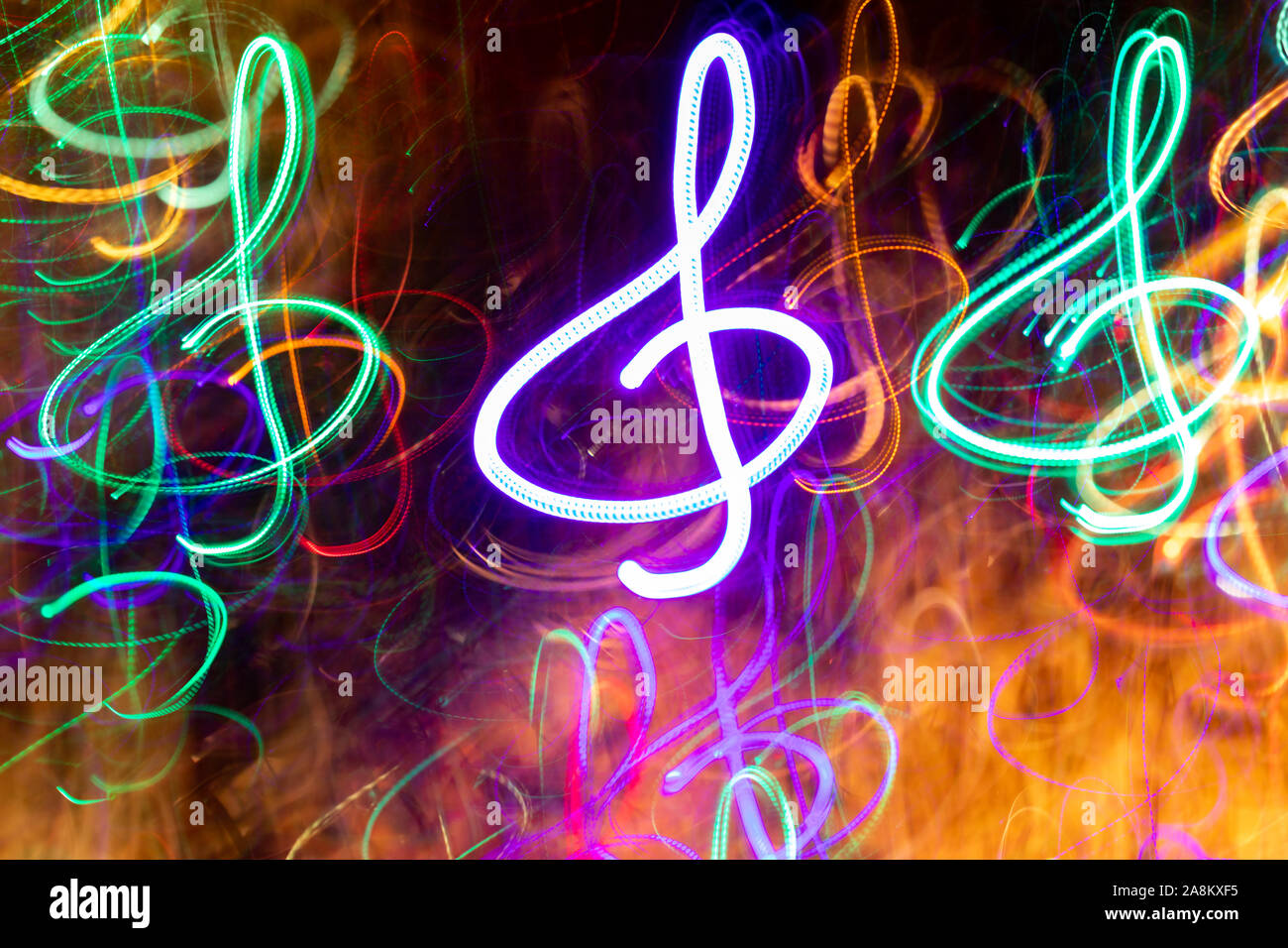 Neon Music Note Wallpapers