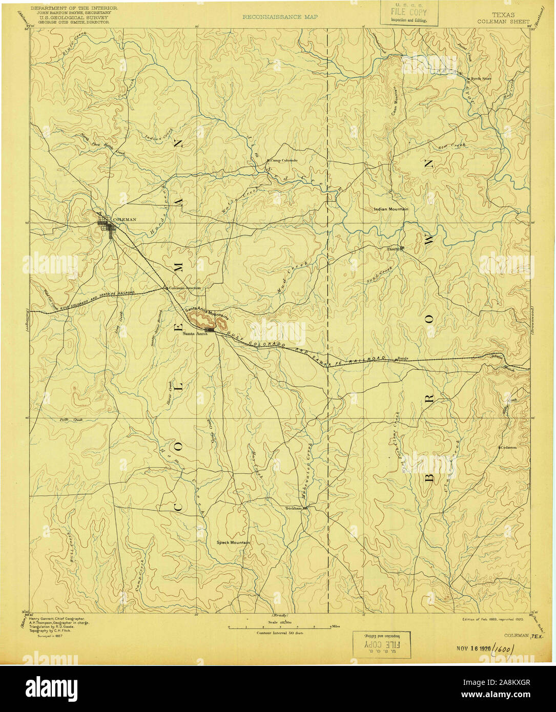 Coleman texas map hi-res stock photography and images - Alamy