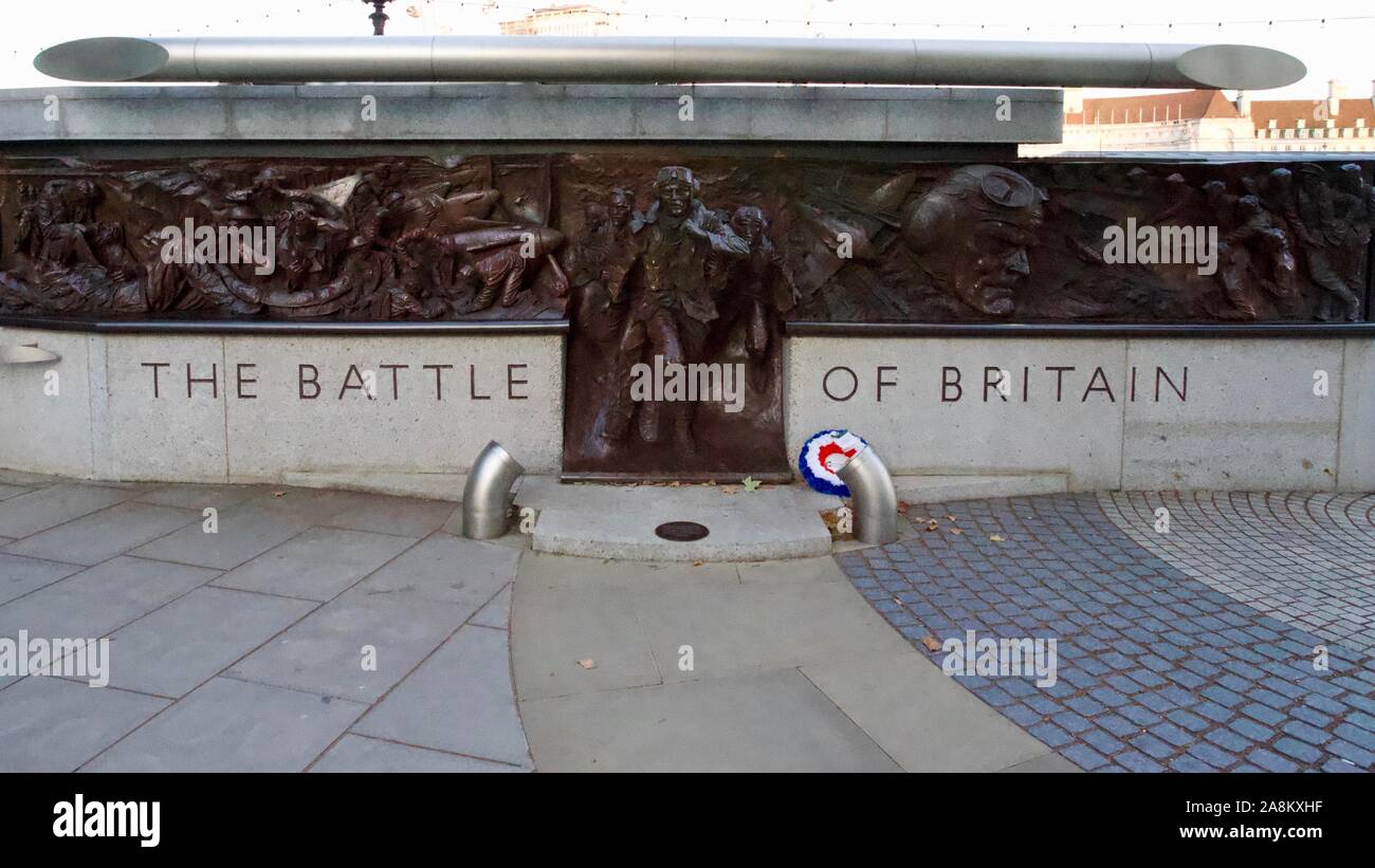 Battle of Britain Monument, Victoria Embankment, Westminster, London ...
