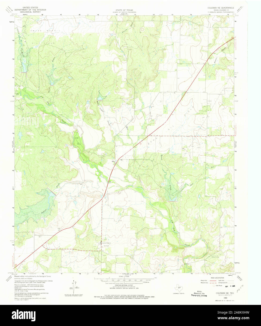 Coleman texas map hi-res stock photography and images - Alamy