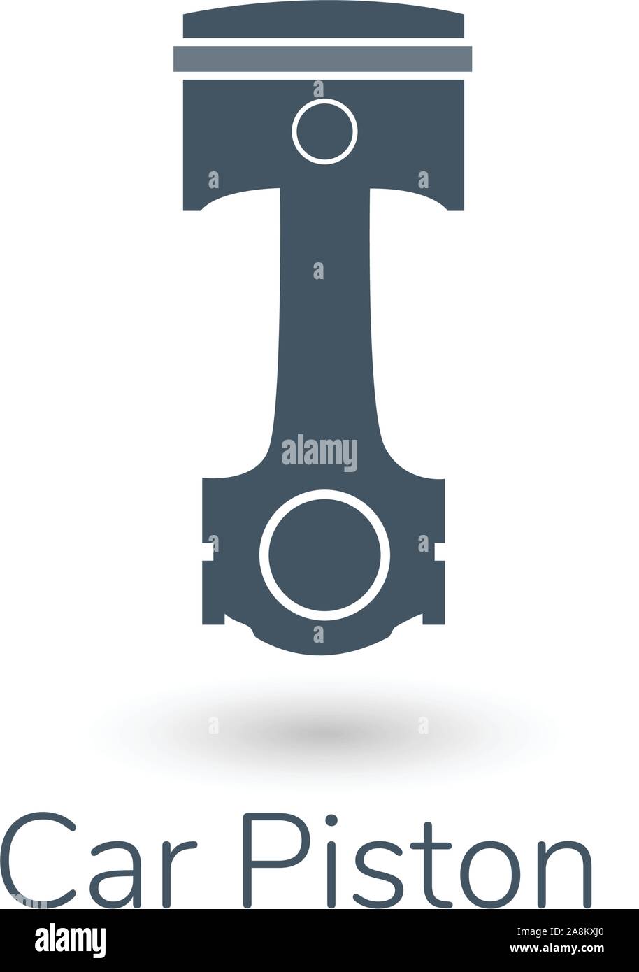 Car engine piston. Vector illustration. Stock Vector illustration ...