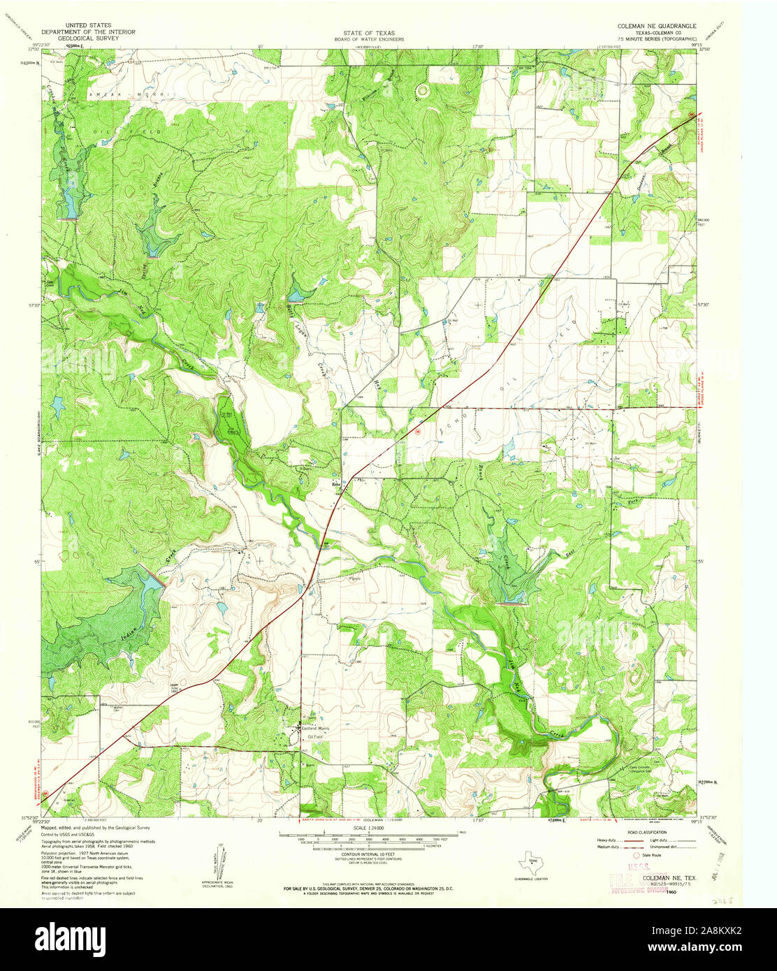 Coleman texas map hi-res stock photography and images - Alamy