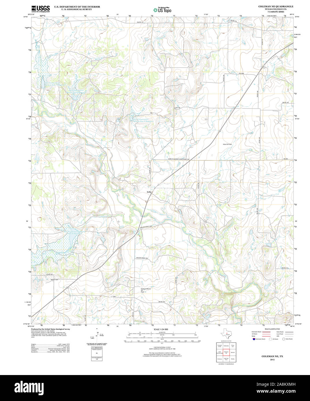 Coleman texas map hi-res stock photography and images - Alamy