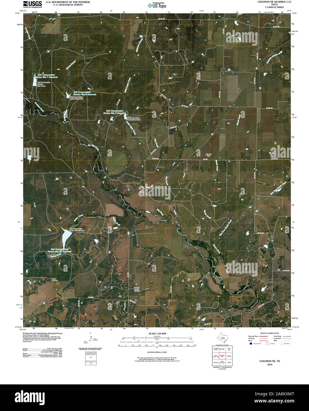 Coleman texas map hi-res stock photography and images - Alamy