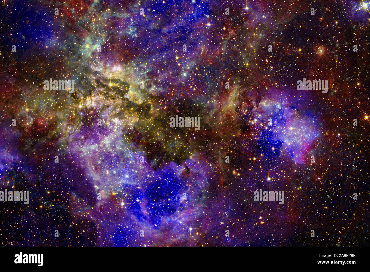 Nebula an interstellar cloud of stars dust. Deep space image. Elements ...