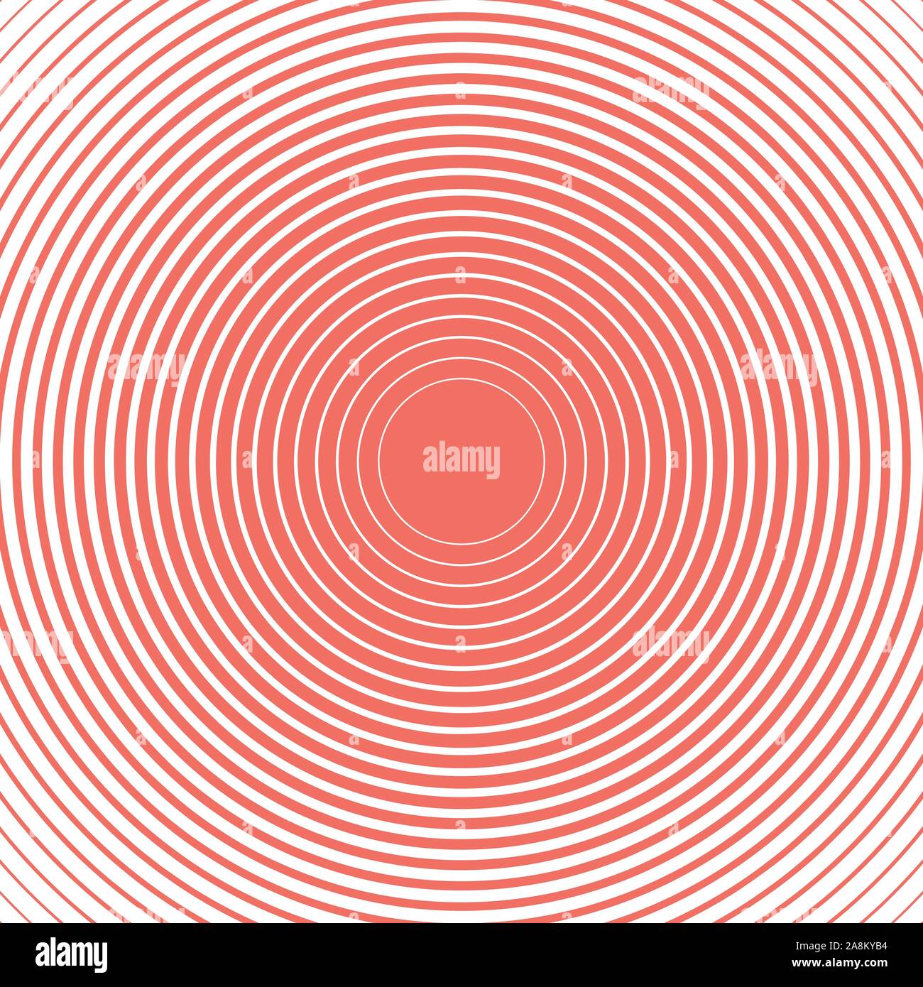 abstract red concentric rings. halftone vector background with circles ...