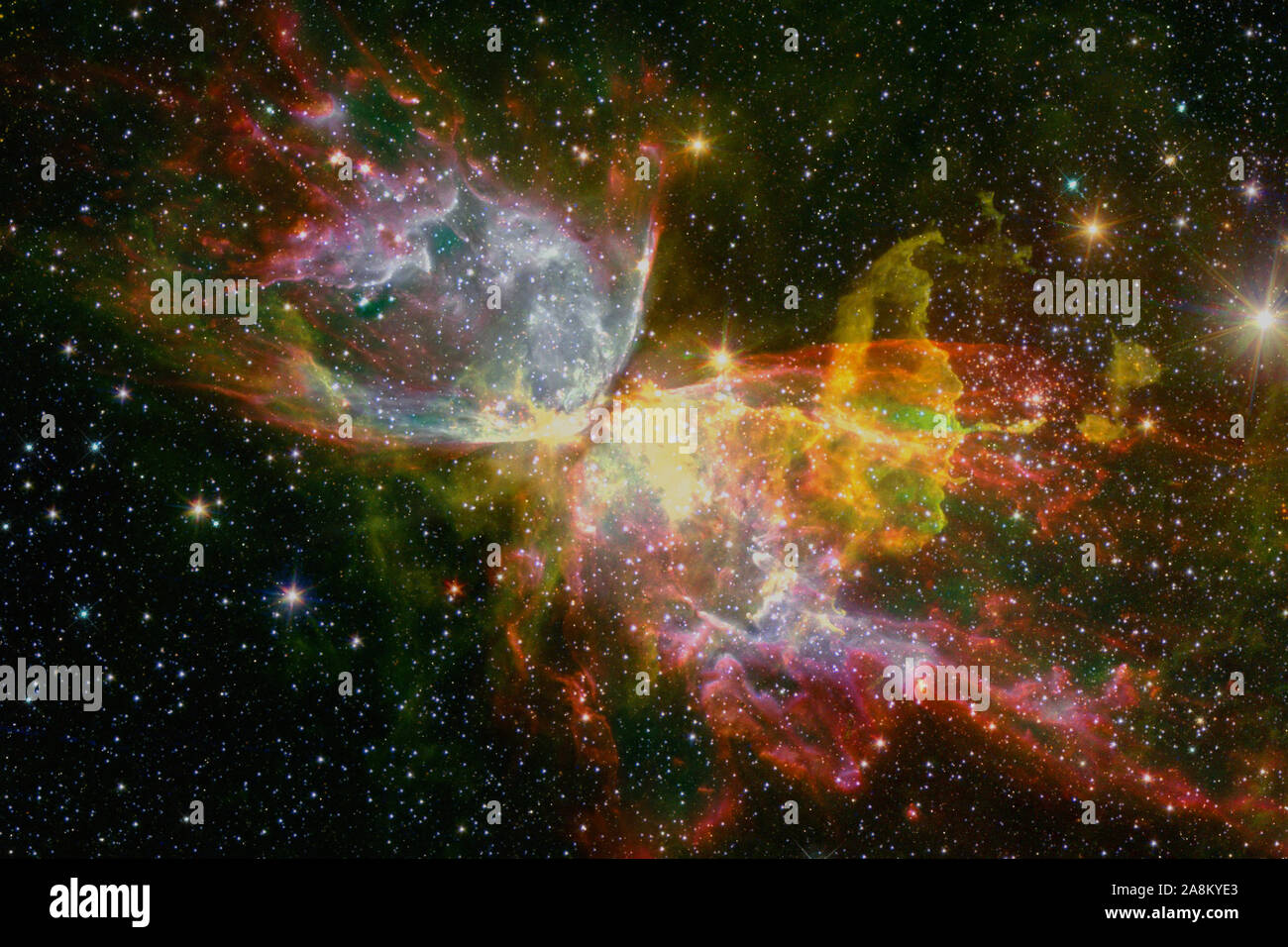 Nebula in outer space. Gas and dust clouds. Elements of this image ...