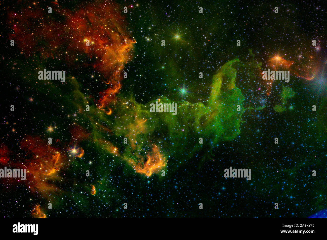 Nebula in outer space. Gas and dust clouds. Elements of this image ...