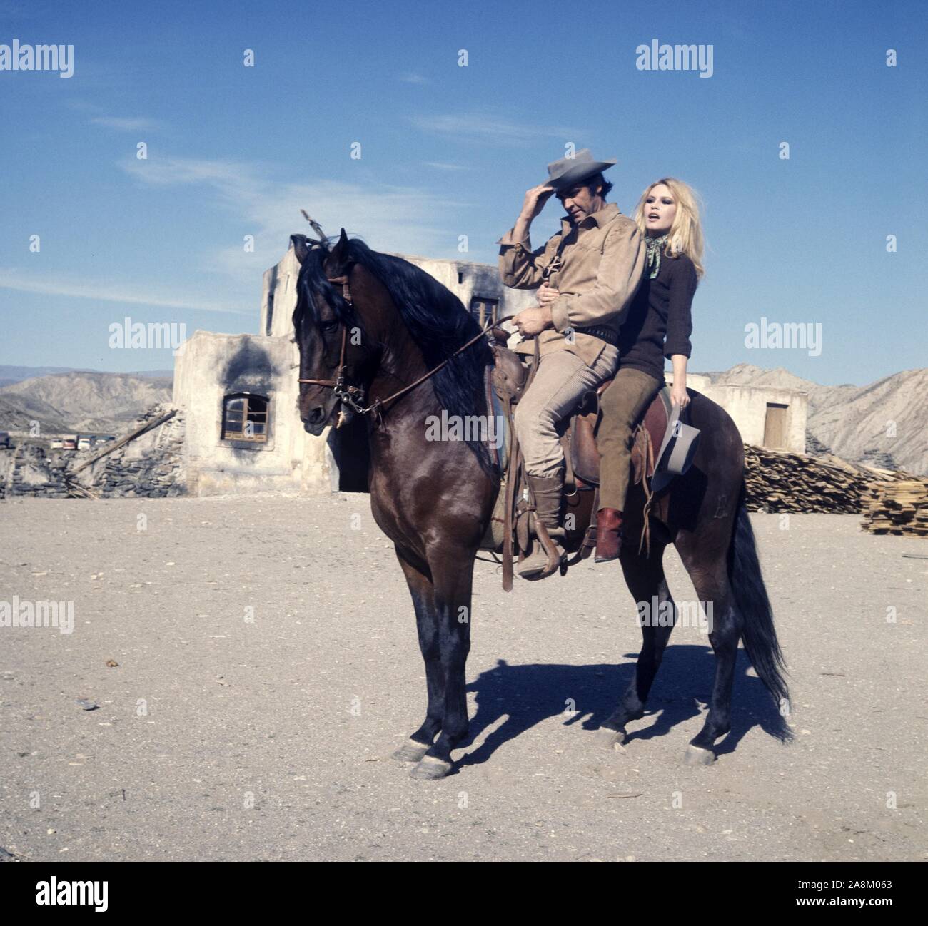 SEAN CONNERY and BRIGITTE BARDOT in SHALAKO (1968), directed by EDWARD ...