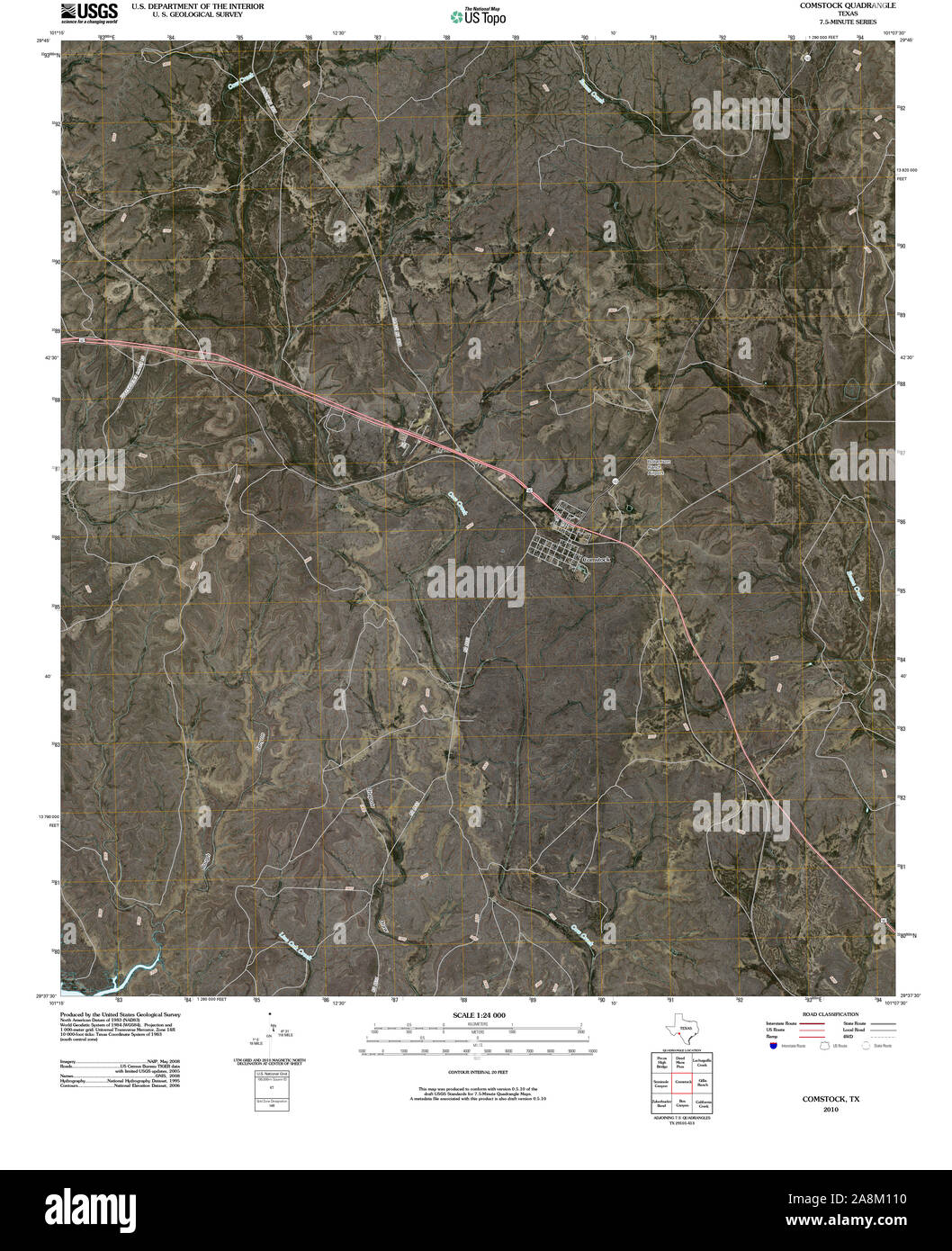 Map of comstock Cut Out Stock Images & Pictures - Alamy
