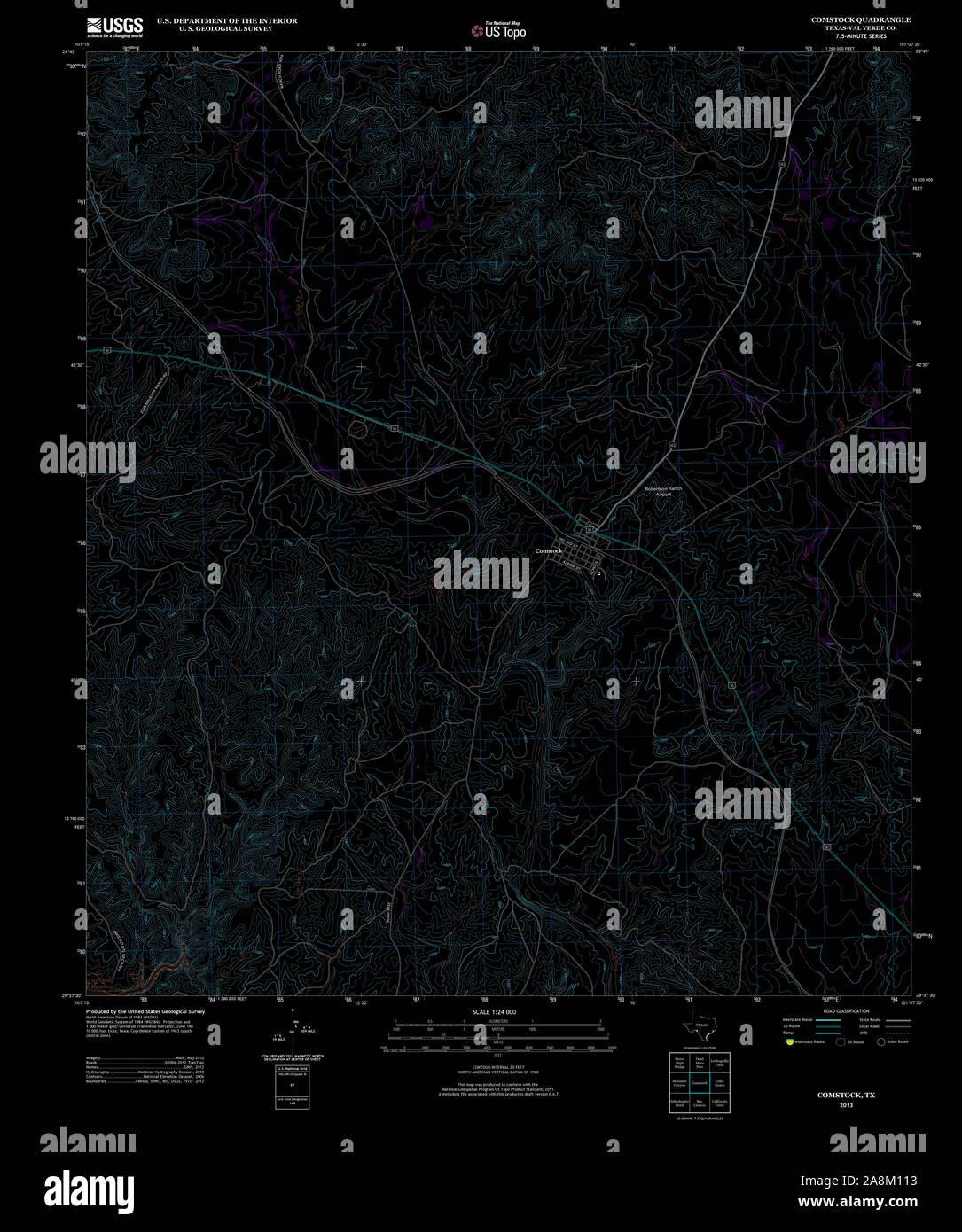 Map of comstock hi-res stock photography and images - Alamy