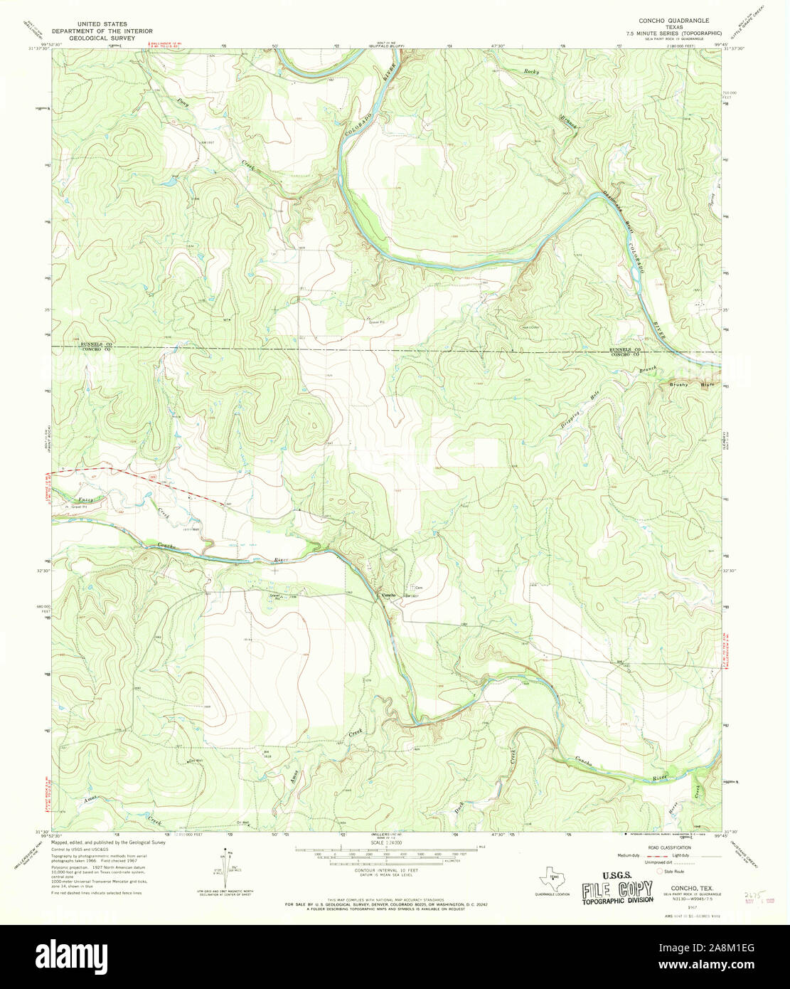 Map of concho hi-res stock photography and images - Alamy