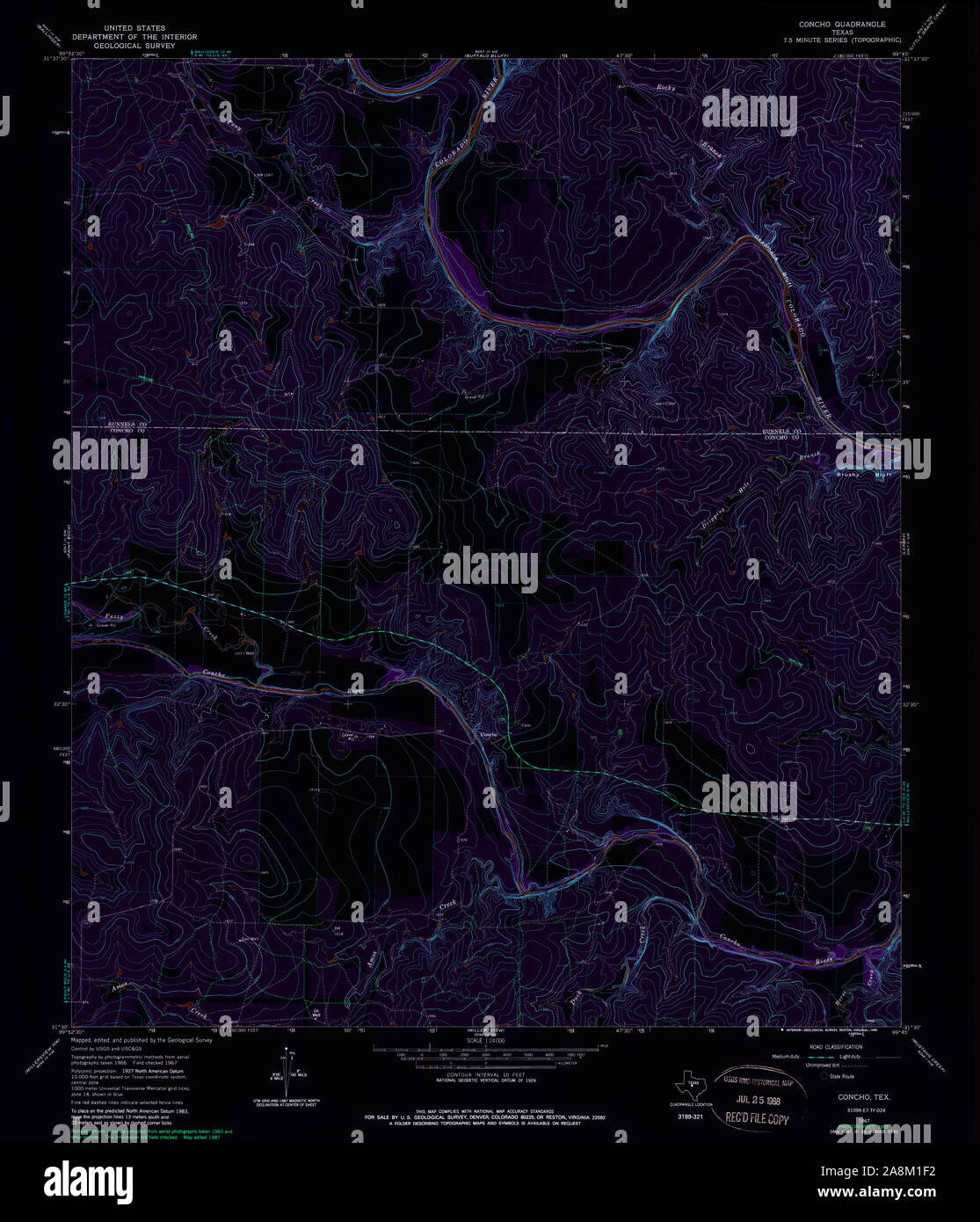 Map of concho hi-res stock photography and images - Alamy